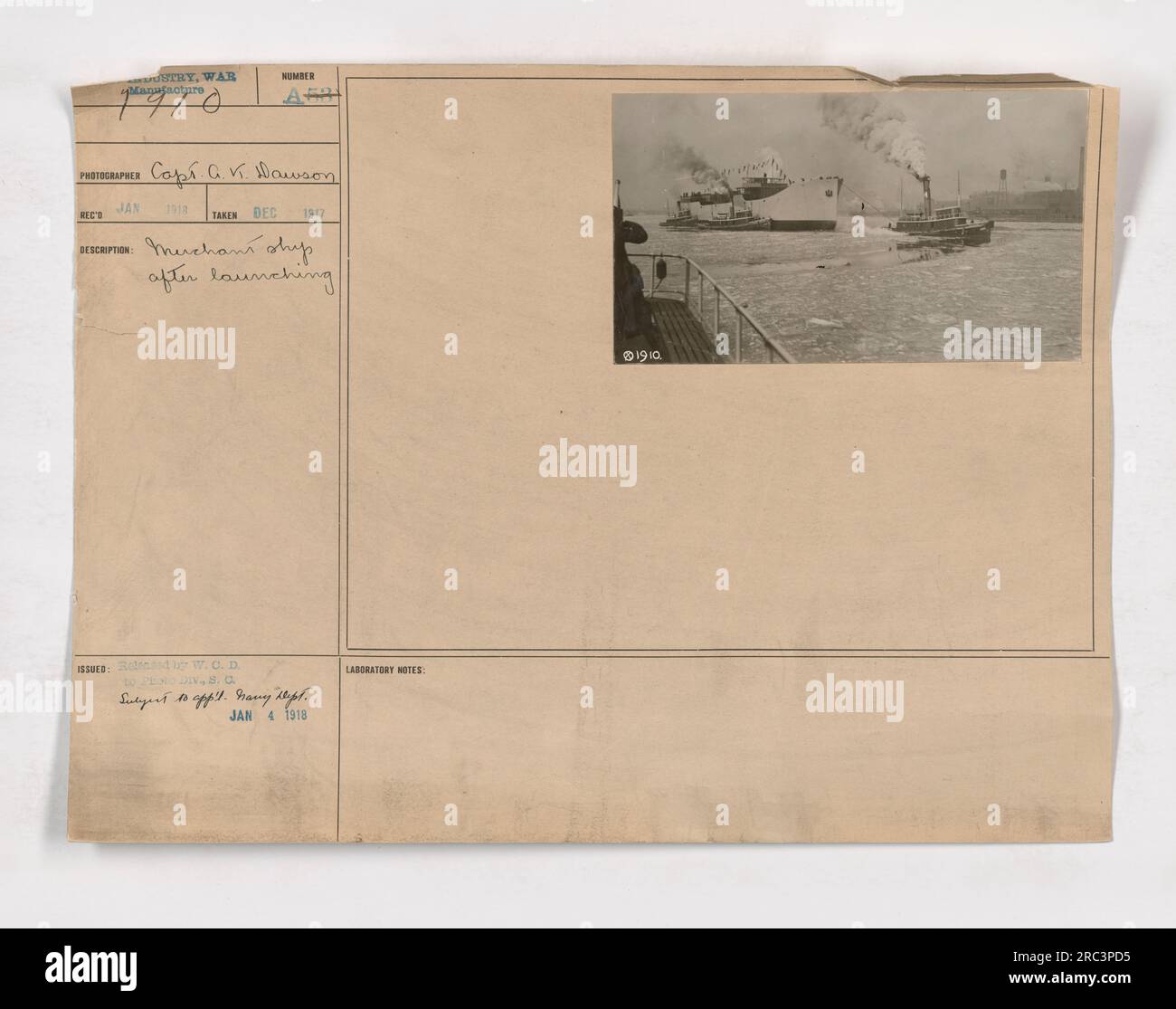 Unidentified ships undergoing construction at the STRY Shipyard during ...