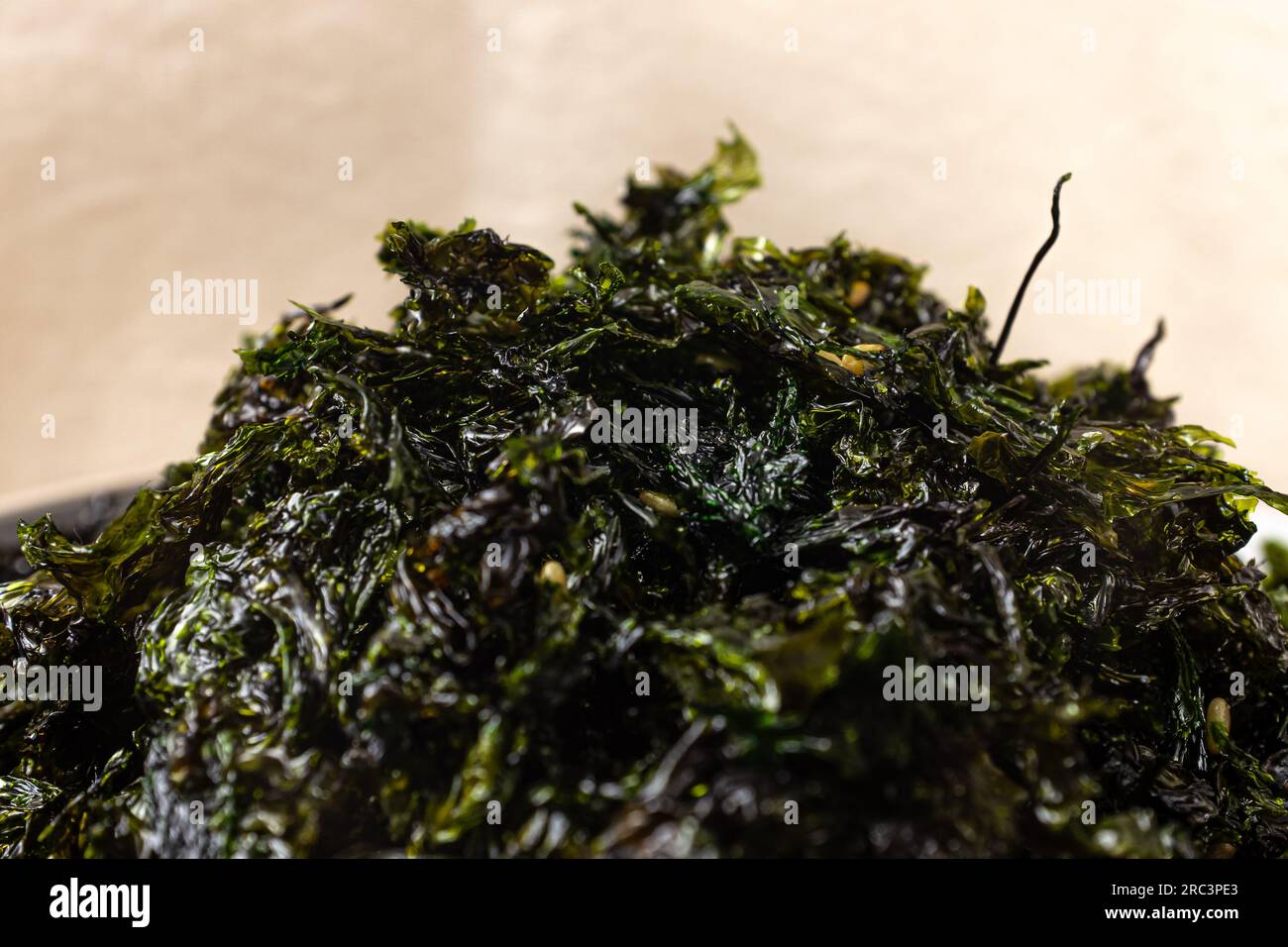 Seaweedflake with salty and sweet seasoning on seaweed Stock Photo - Alamy