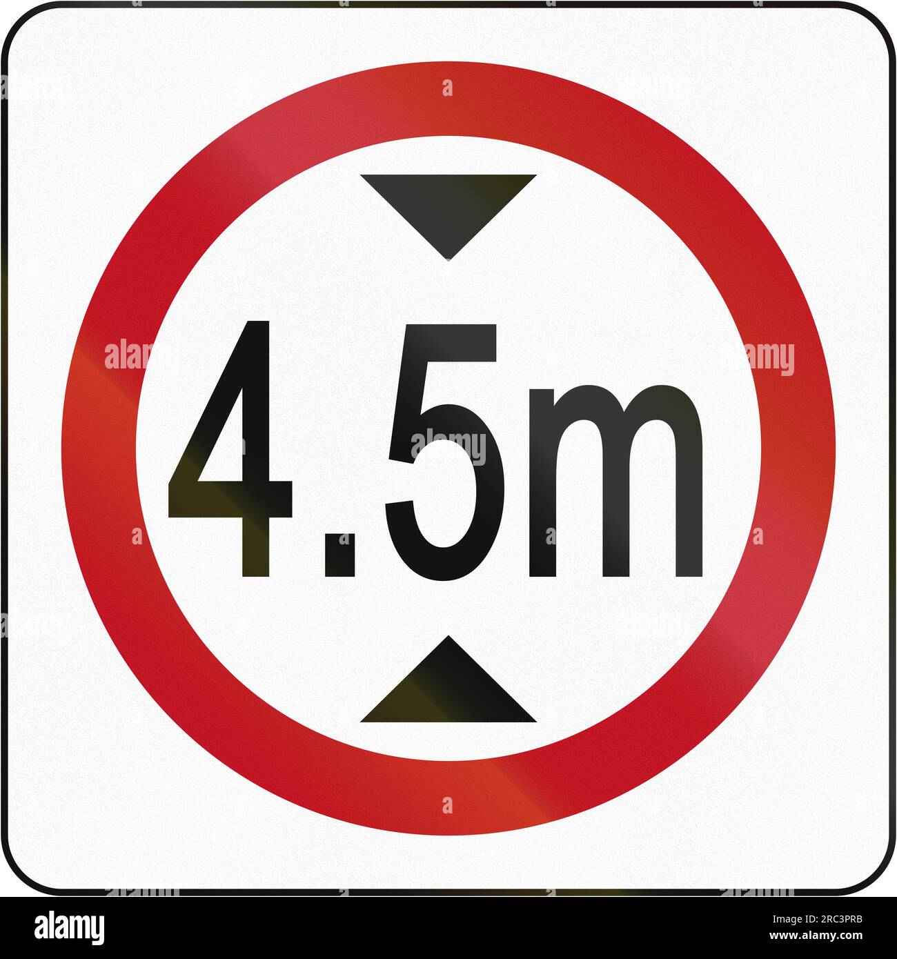 Road sign in Brunei: Height Restriction Stock Photo - Alamy