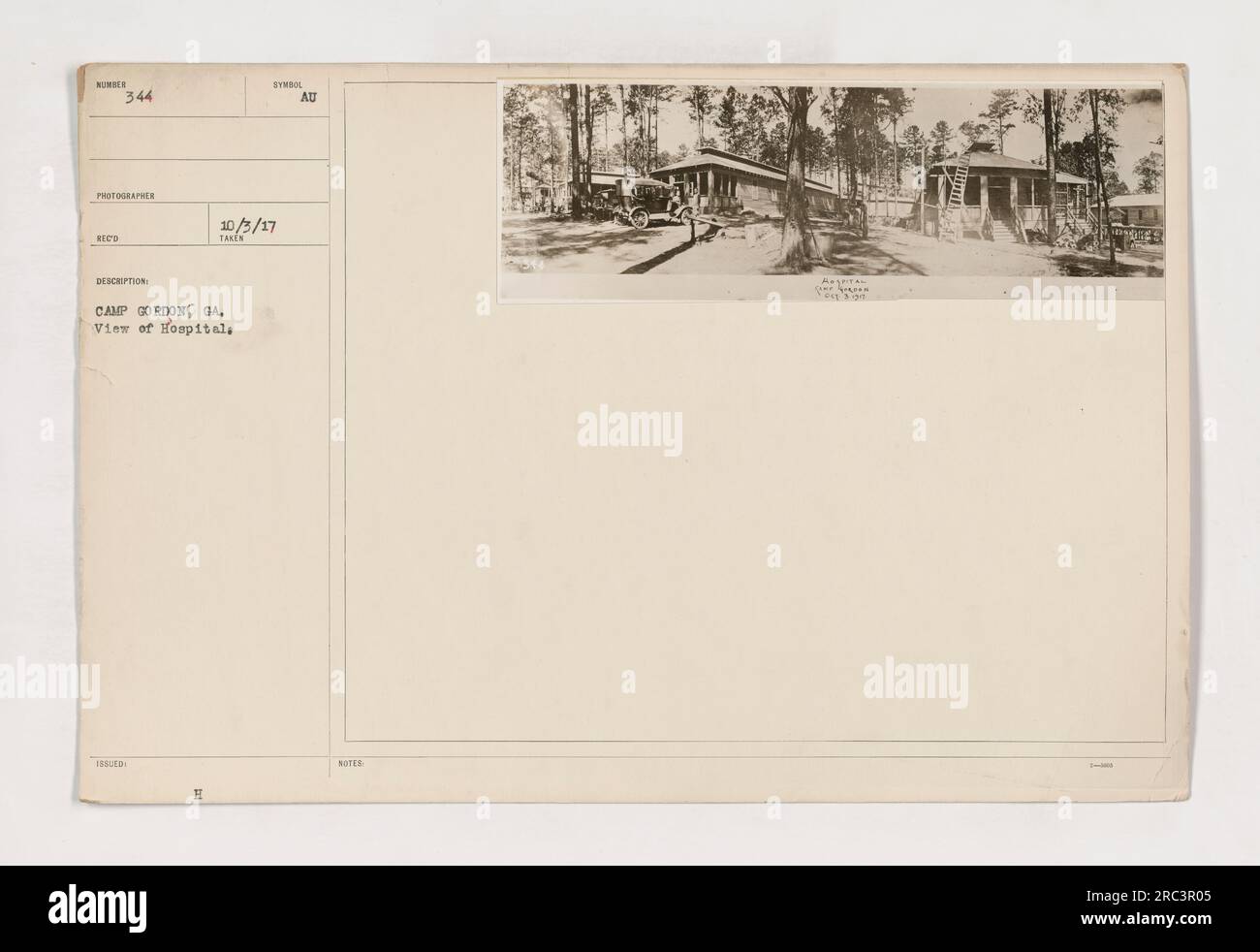 View of the hospital at Camp Gordon, Georgia. This photograph, numbered ...