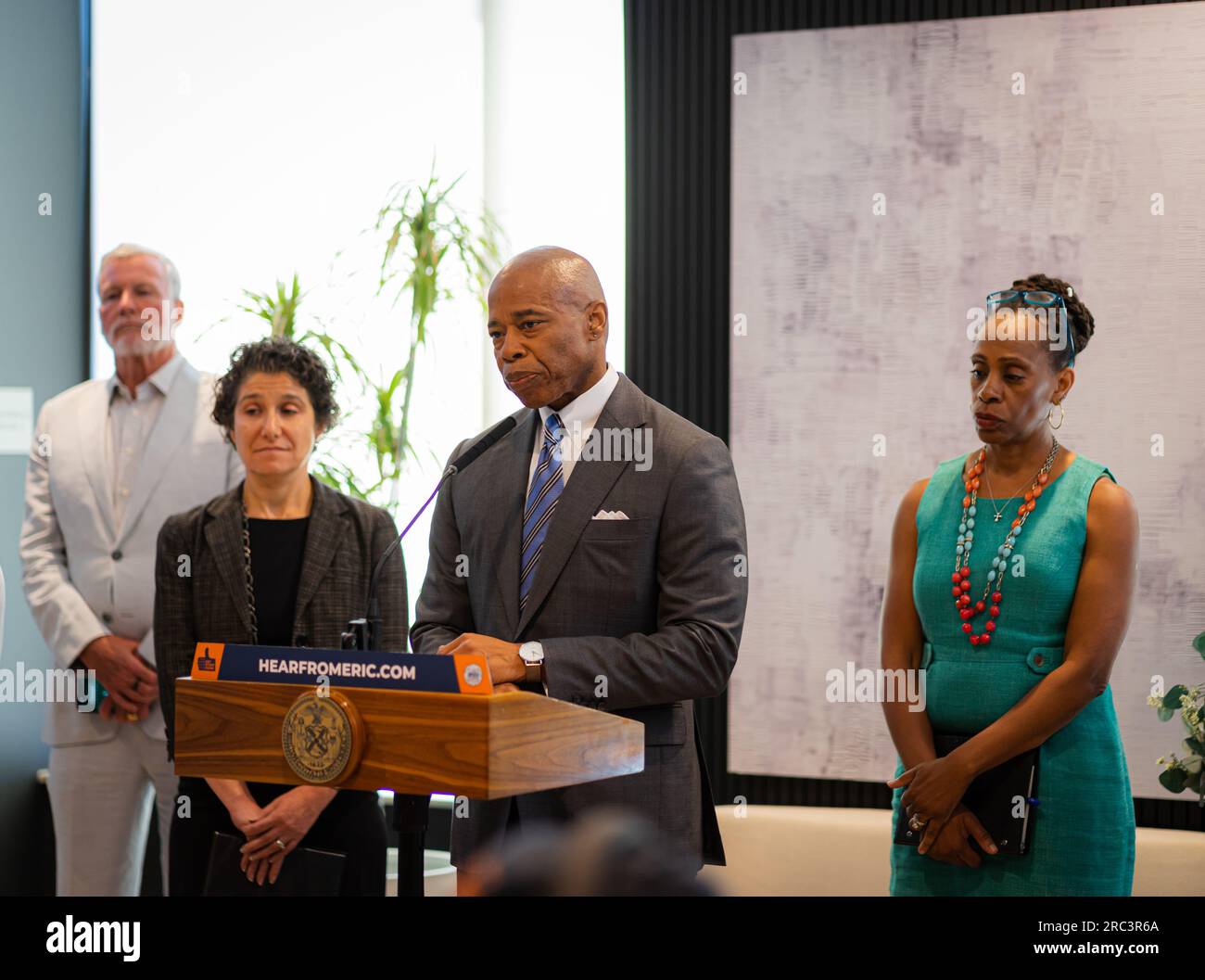 New York City Mayor Eric Adams announces a historic progress move for ...