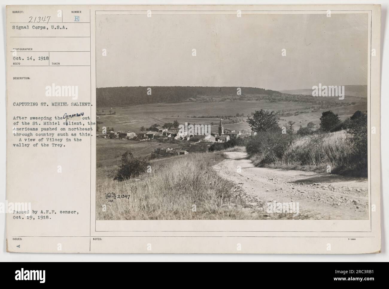 American soldiers advancing through the countryside after capturing the ...