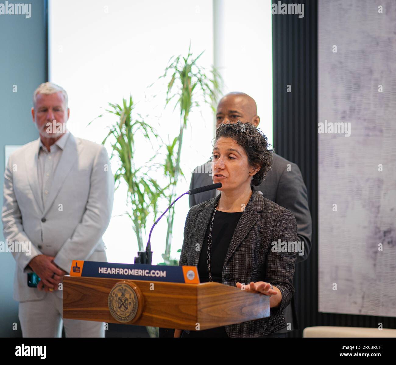 Brooklyn, USA. 11th July, 2023. Commissioner Molly Wasow Park ...