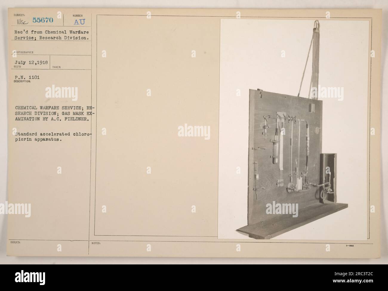 Accelerated chloro picrin apparatus hi-res stock photography and images ...