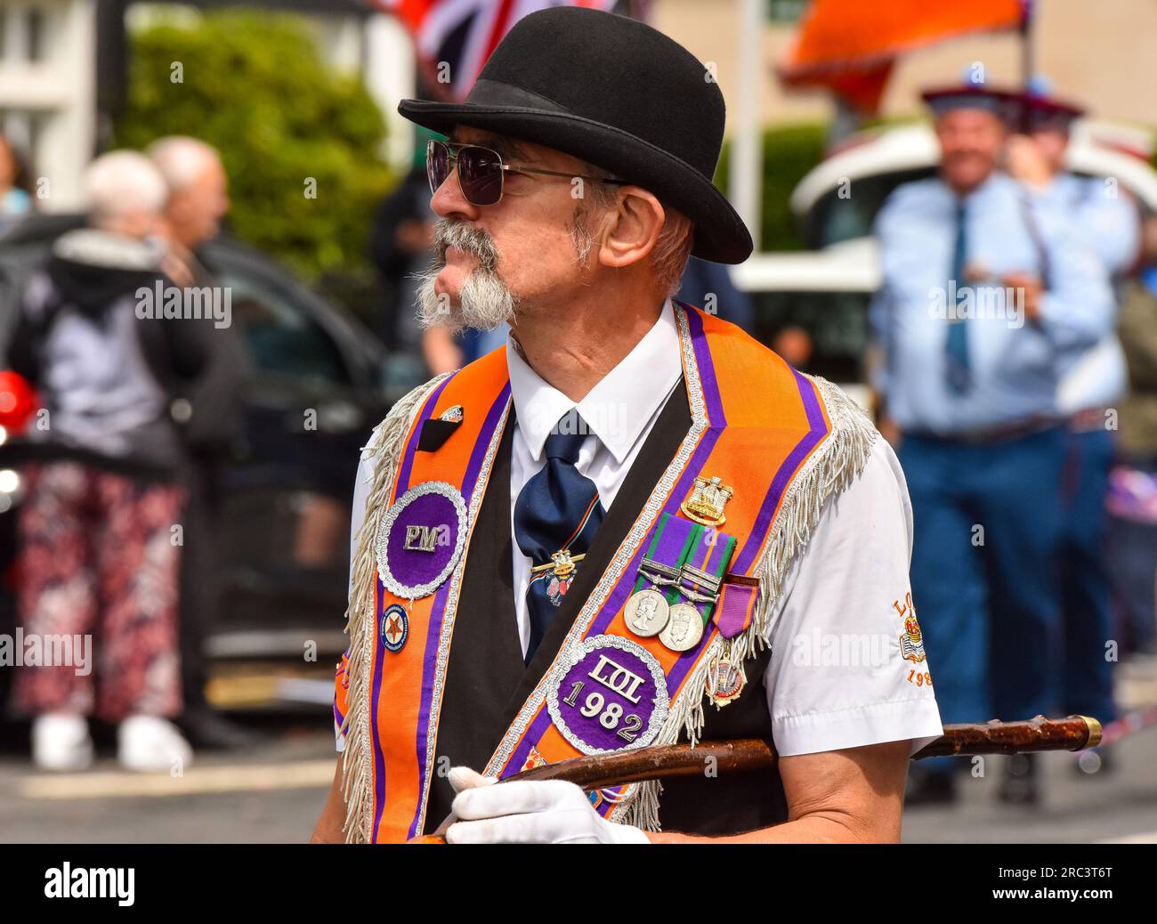 Twelfth of July Parade 2023, Lisburn Road, Belfast Stock Photo - Alamy