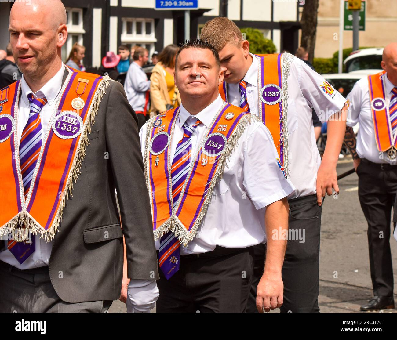 Twelfth of July Parade 2023, Lisburn Road, Belfast Stock Photo - Alamy