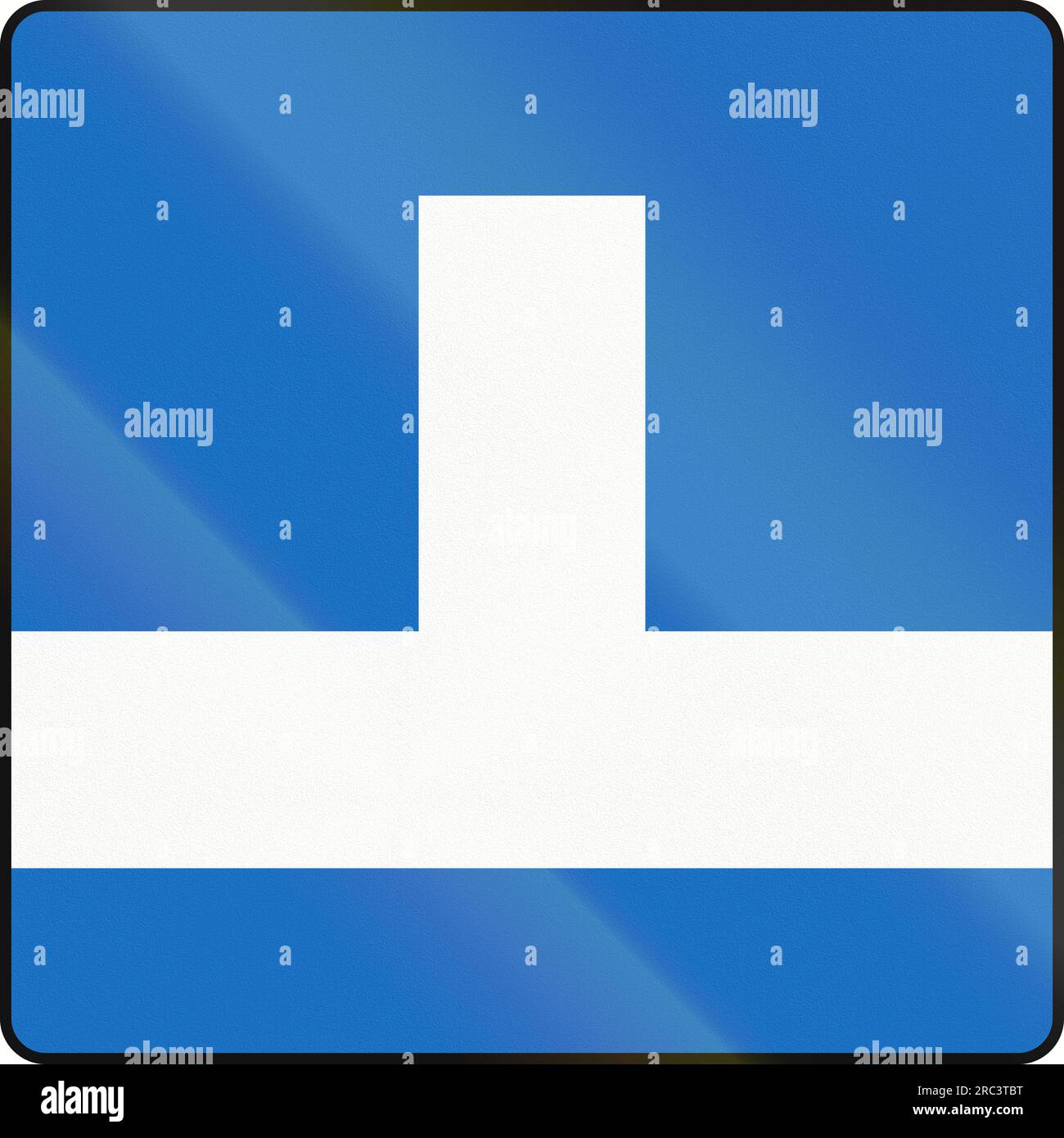 Austrian traffic sign: Dead end Stock Photo - Alamy