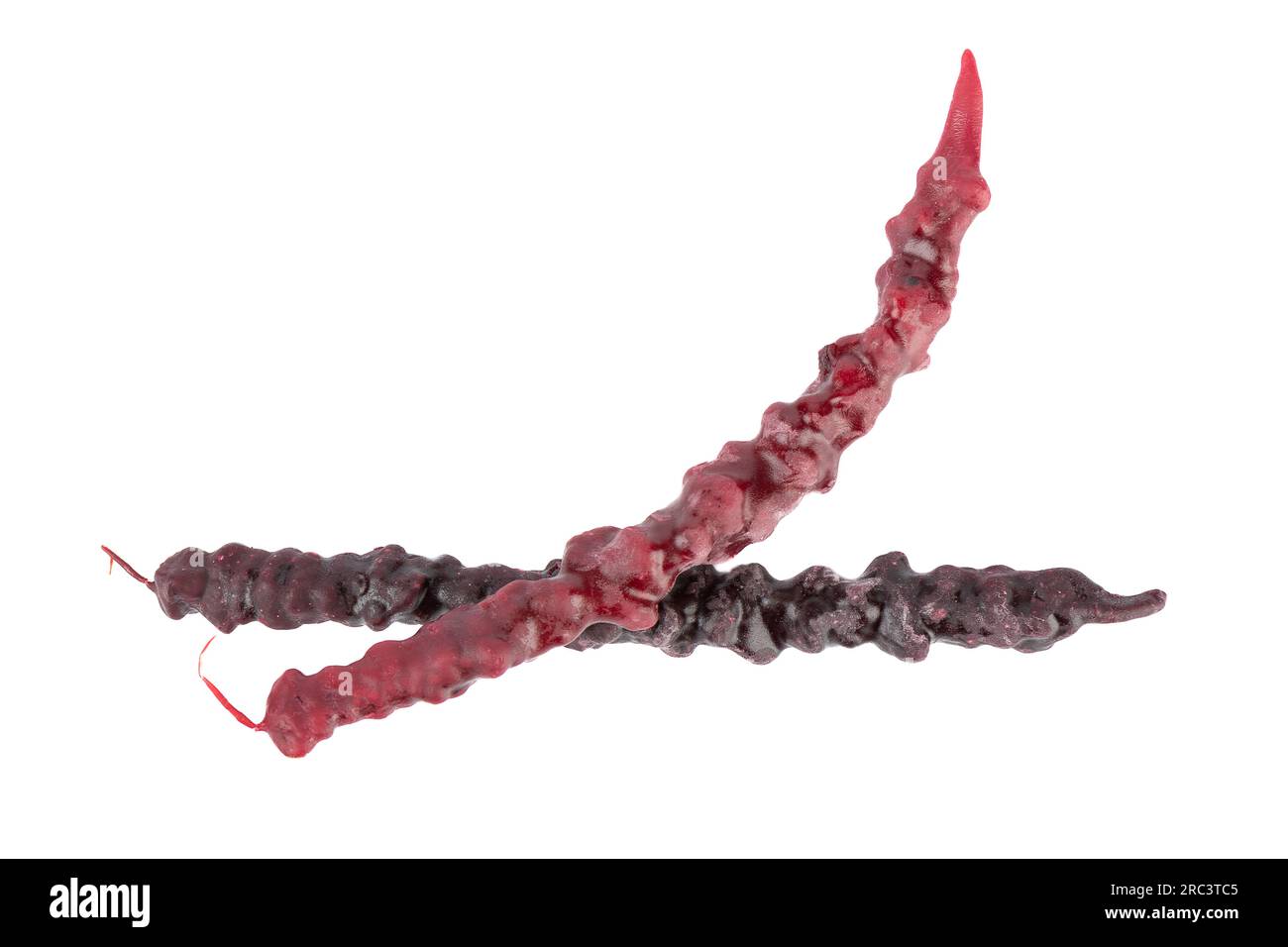 Churchkhela on a white background. Churchkhela in Georgian cuisine is a ...