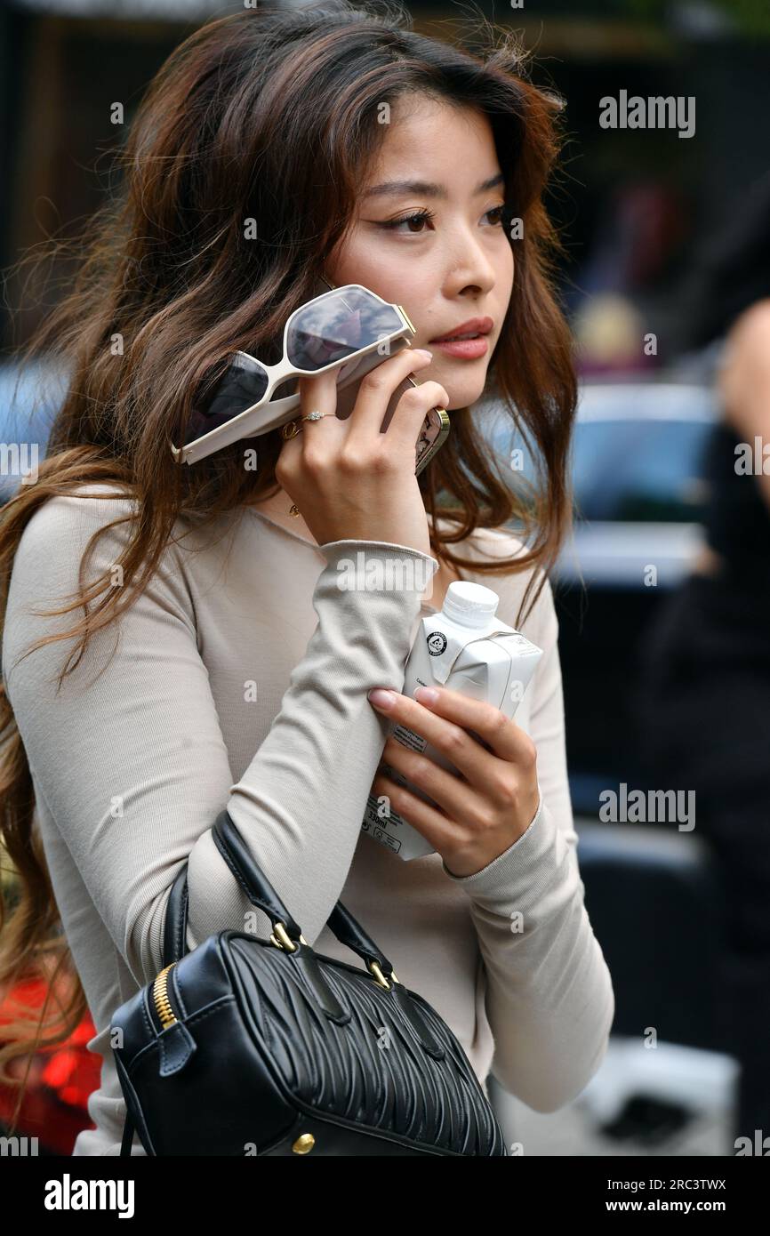 Caroline Hu - Street Style outside PATOU - Paris Fashion Week - France ...