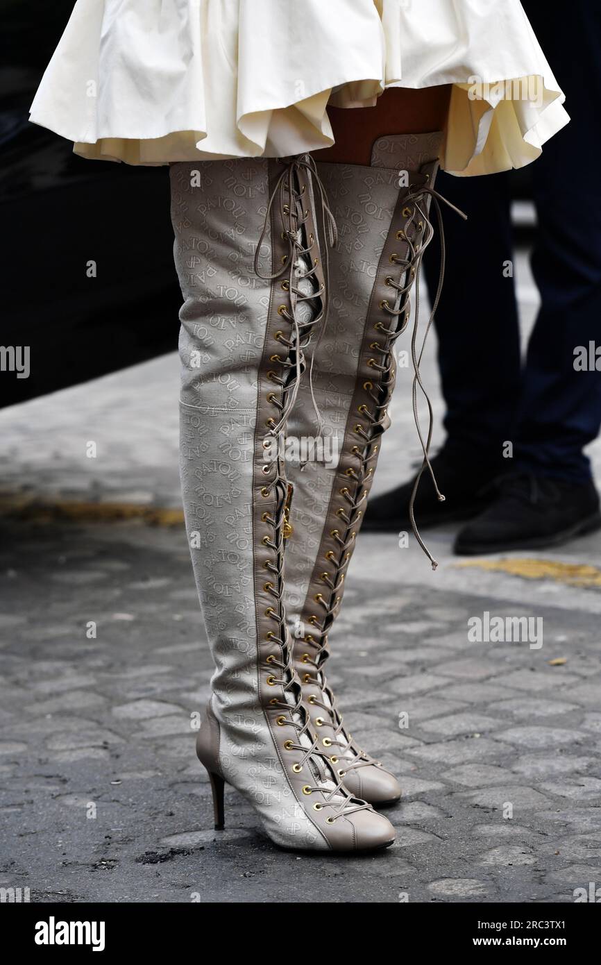 Caroline Hu - Street Style outside PATOU - Paris Fashion Week - France ...