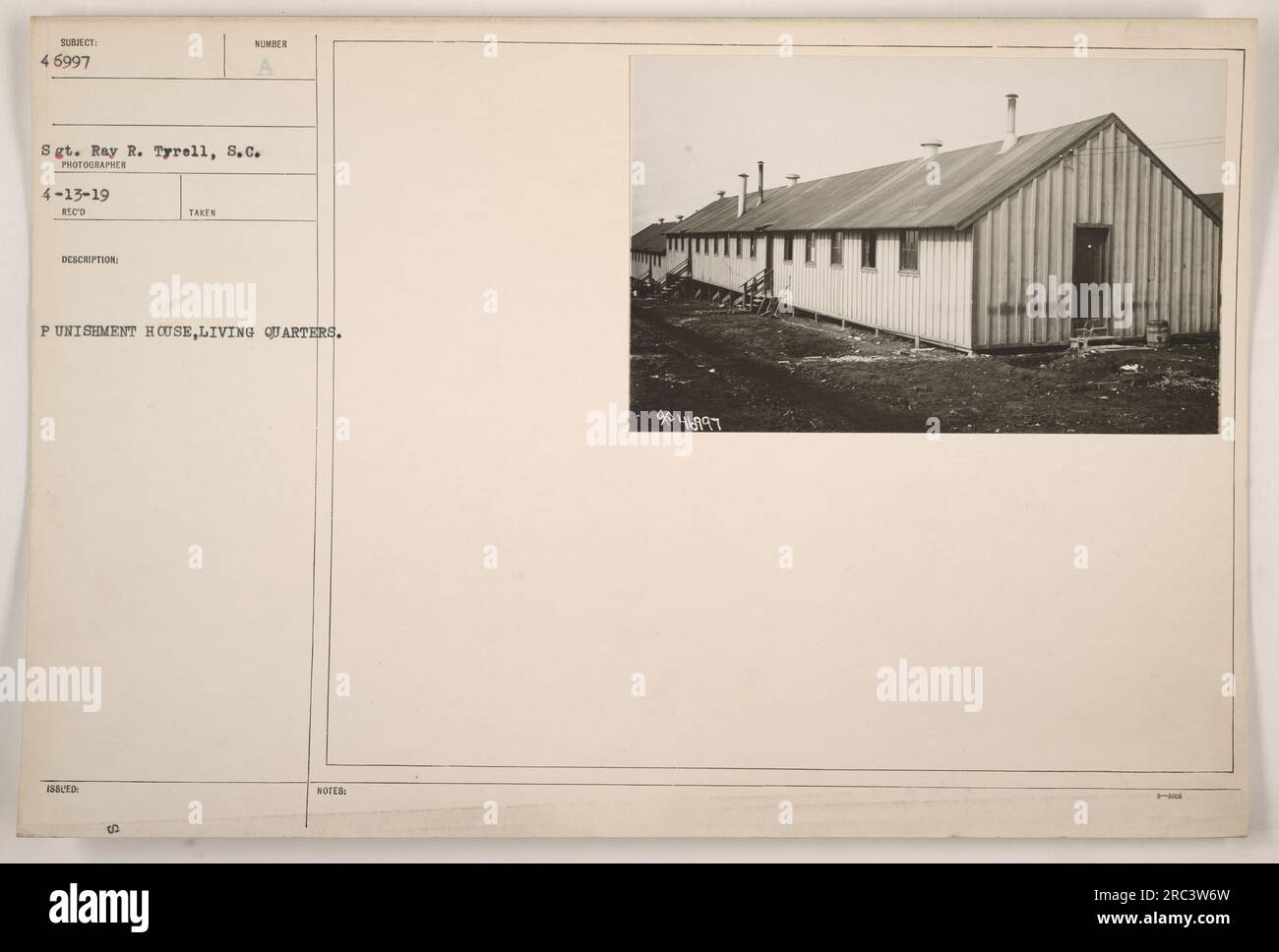 Interior of the Punishment House showing living quarters. In this ...