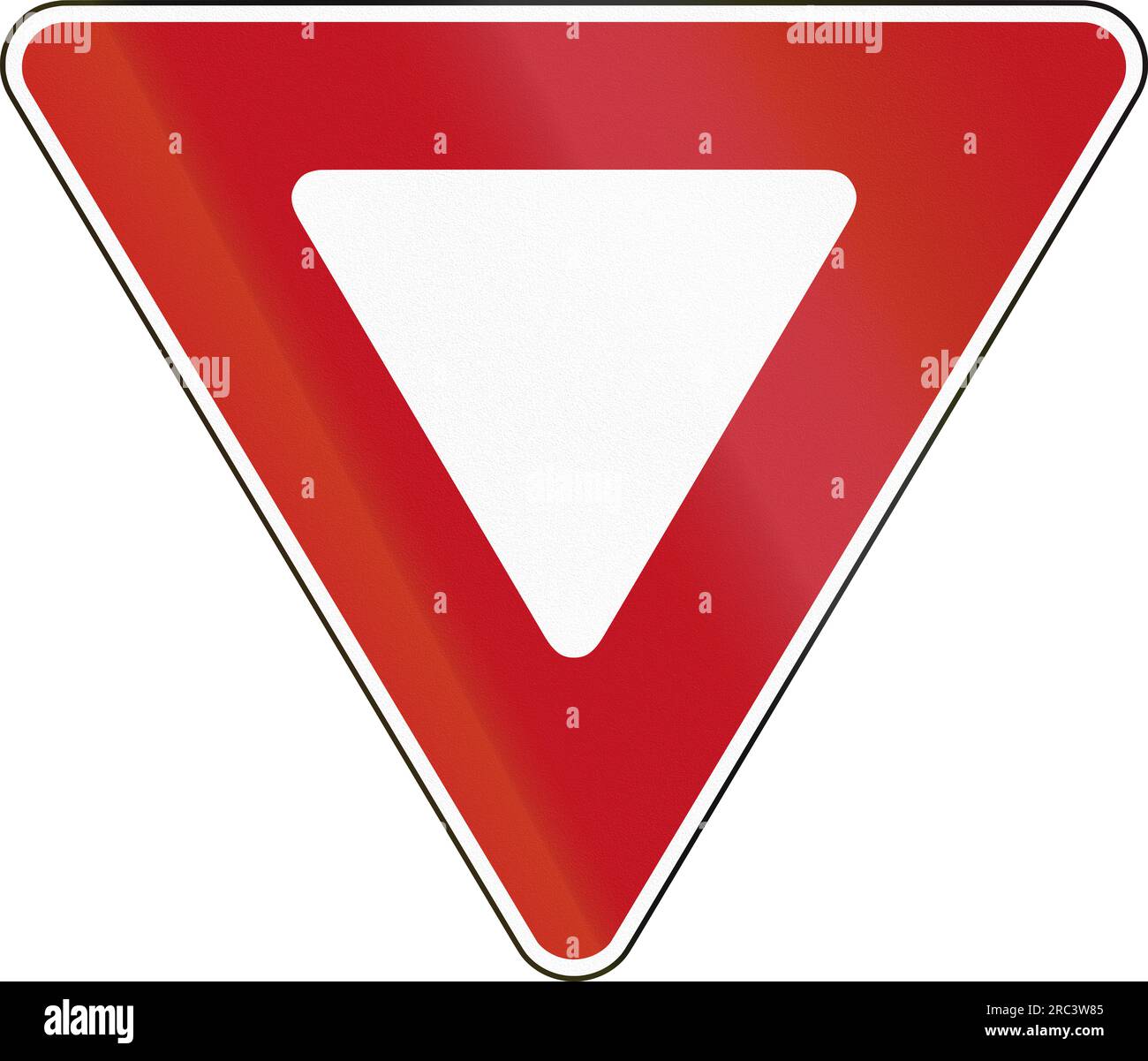 Canadian States traffic sign: Yield At Roundabout Stock Photo - Alamy
