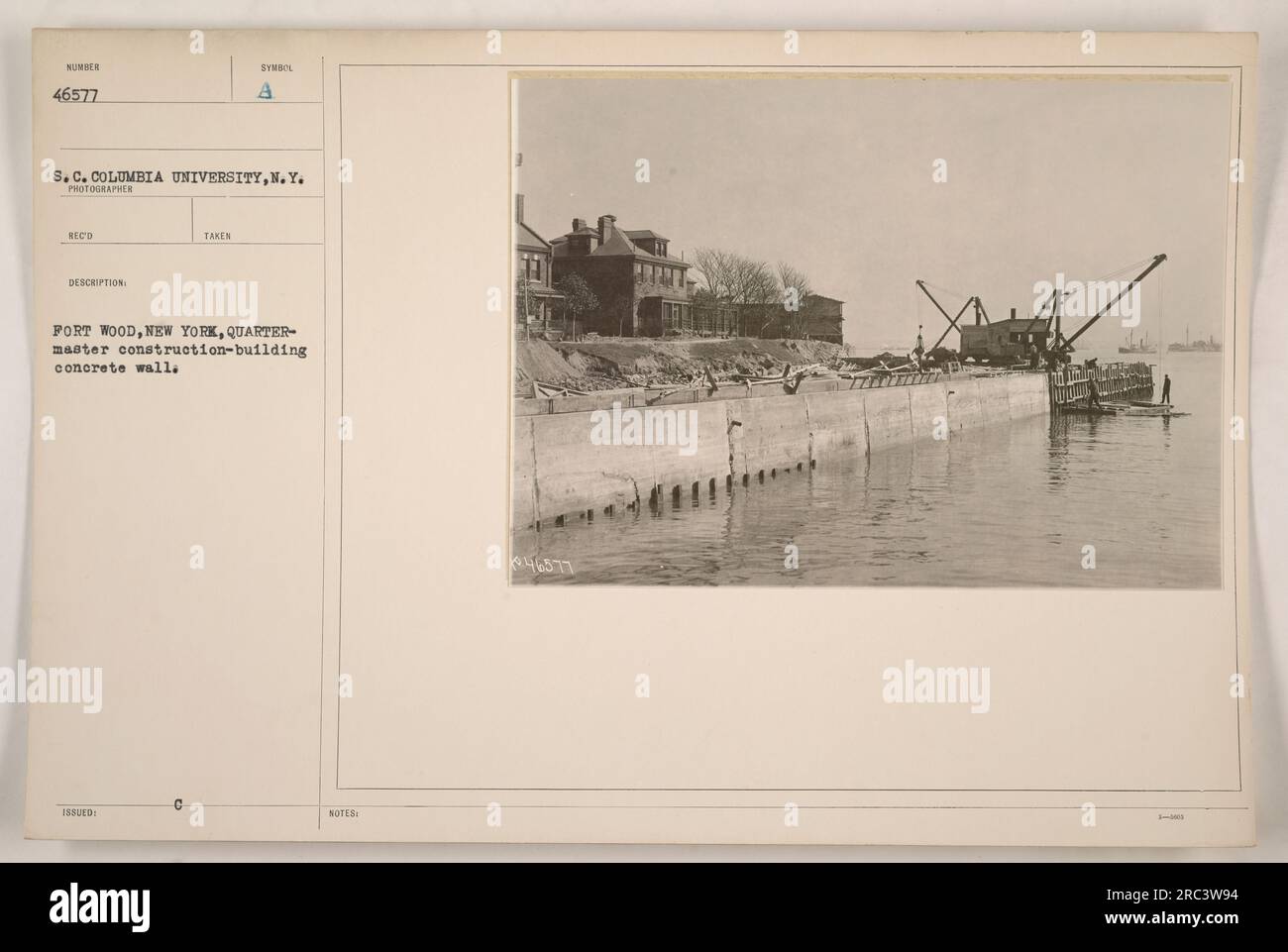 Quartermaster personnel at Fort Wood, New York, are shown herein ...