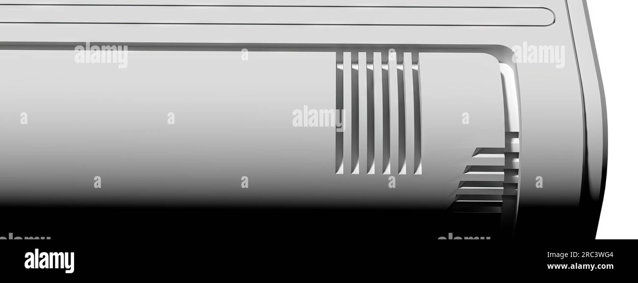 Sci-fi objects Mechanical devices with novel functions Gray abstract ...