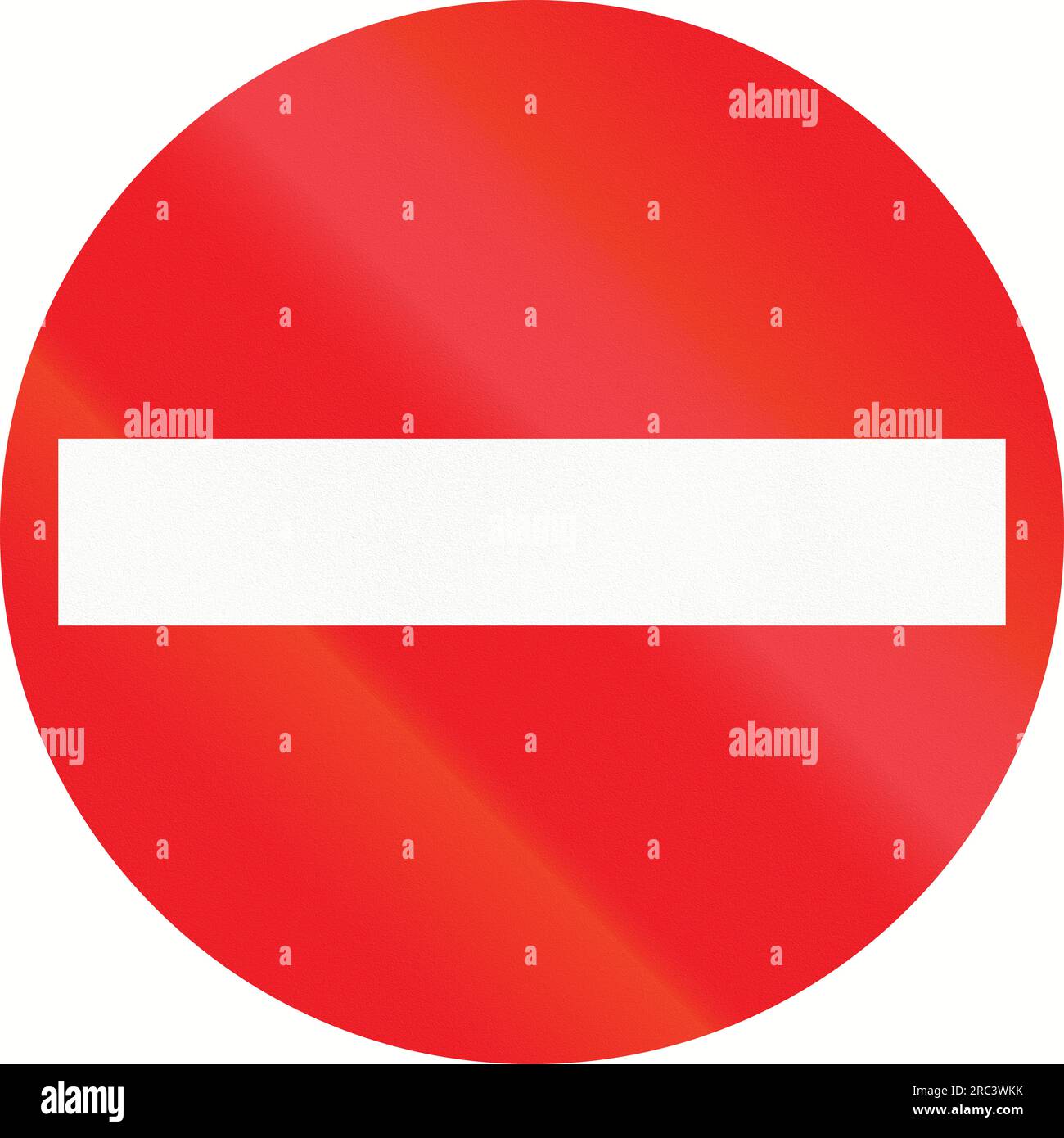 No entry sign in Austria, at the exit of a one-way road Stock Photo - Alamy