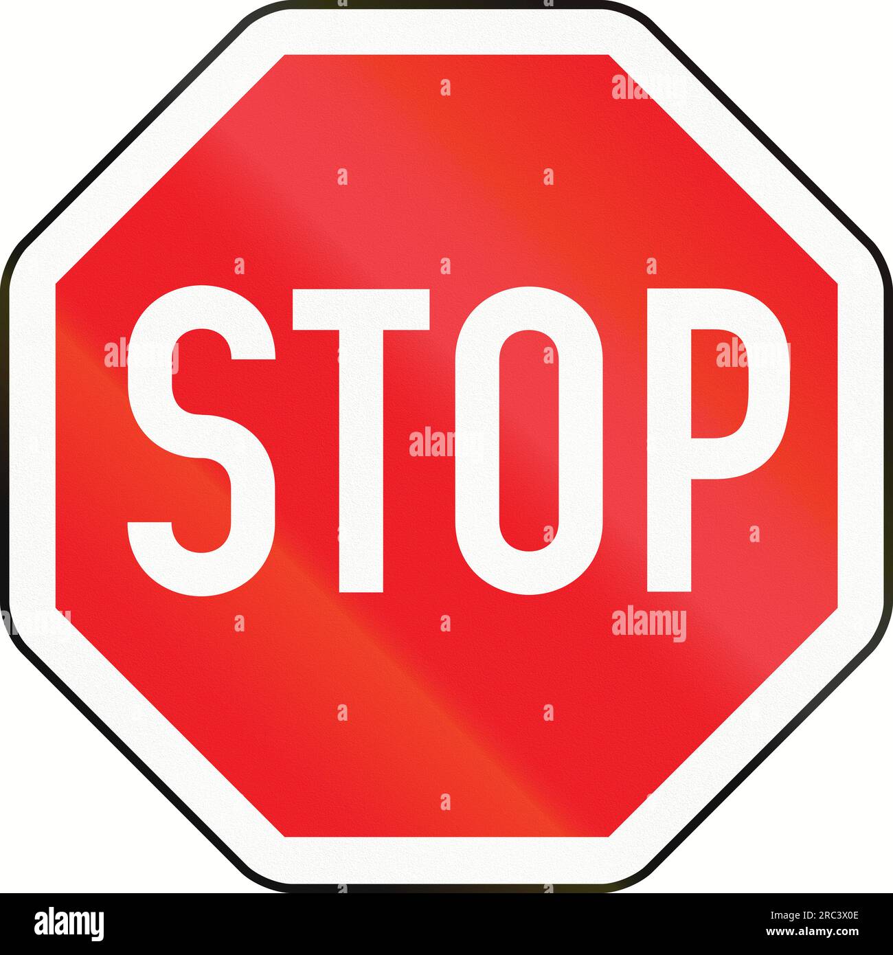 Stop sign in Austria Stock Photo - Alamy