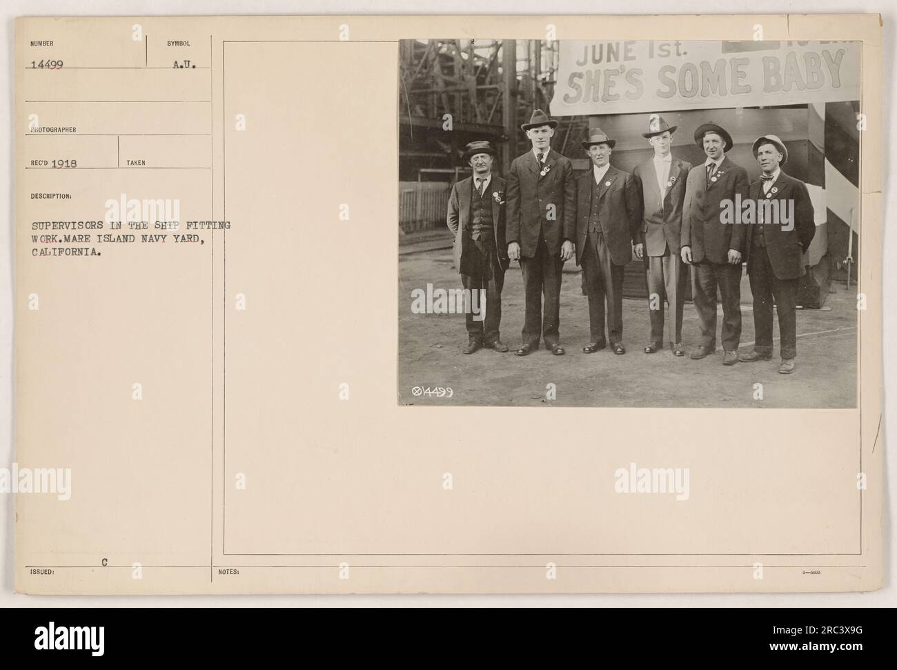 Workers and supervisors at the Mare Island Navy Yard in California ...