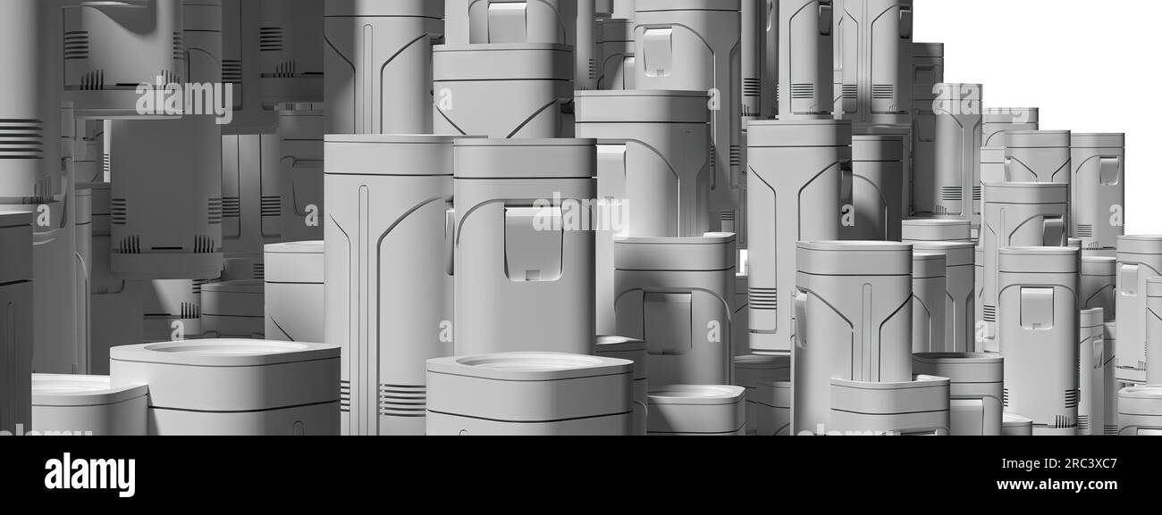 Sci-fi objects A mechanical space where you can feel the happiness of ...