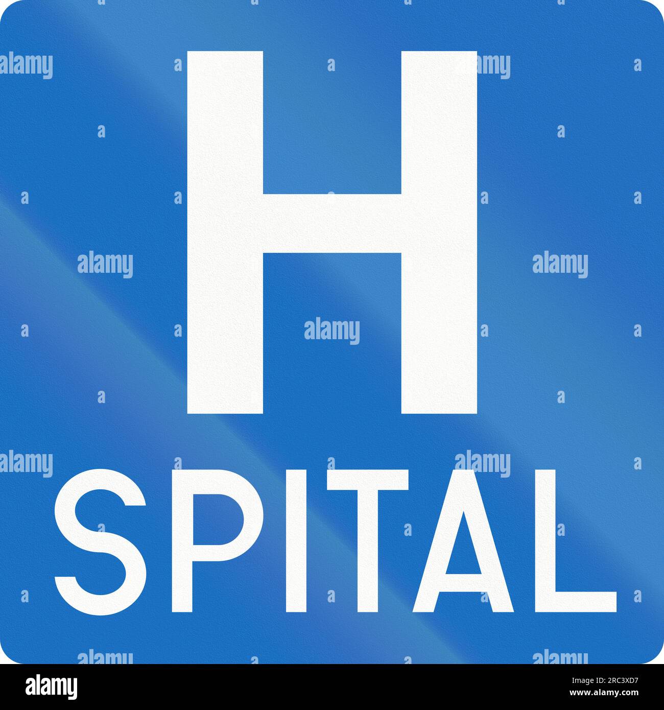 Austrian information sign 2 - hospital Stock Photo - Alamy