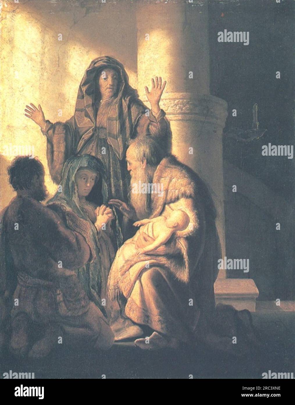 Presentation in the Temple 1628 by Rembrandt Stock Photo - Alamy