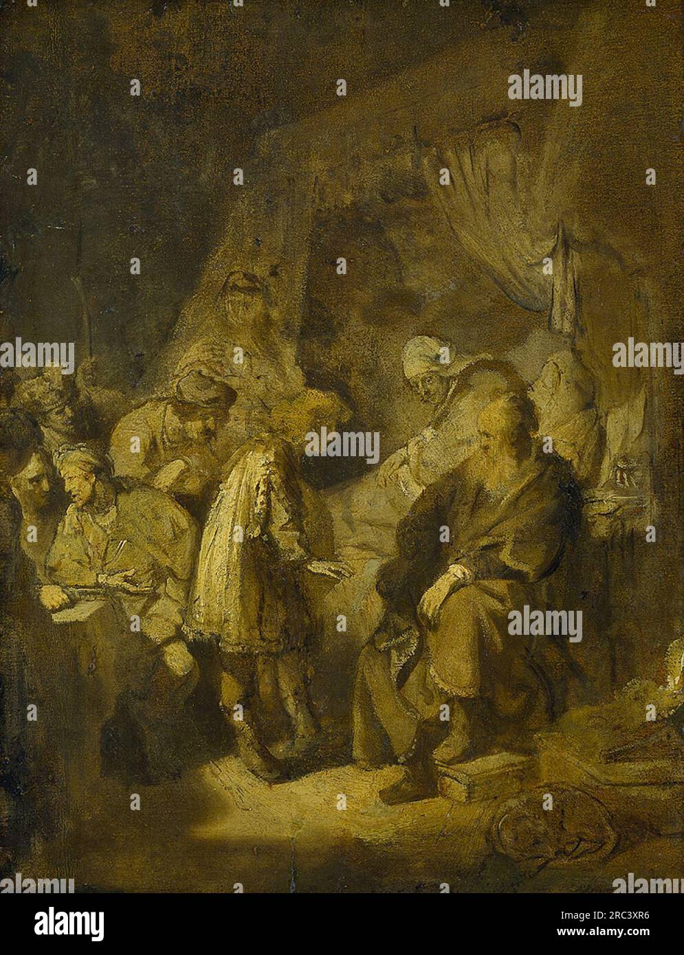 Joseph tells his dreams to his parents and brothers 1633 by Rembrandt ...
