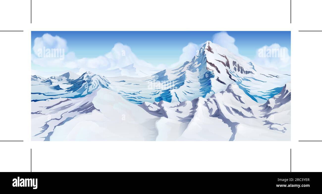 Environment icy adventure Stock Vector Images - Alamy