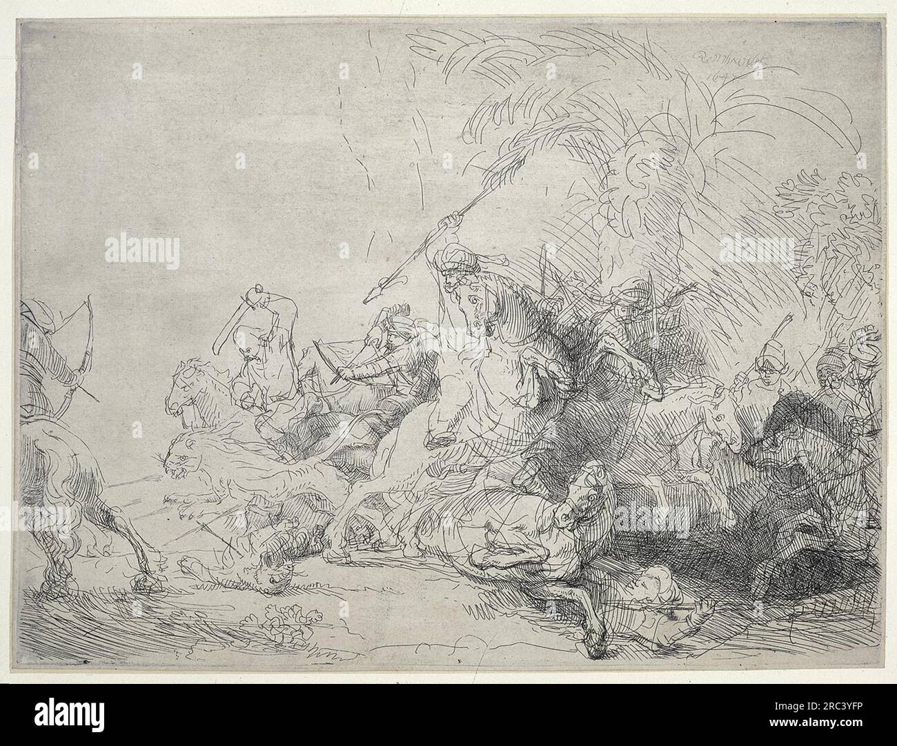 The large lion hunt hi-res stock photography and images - Alamy