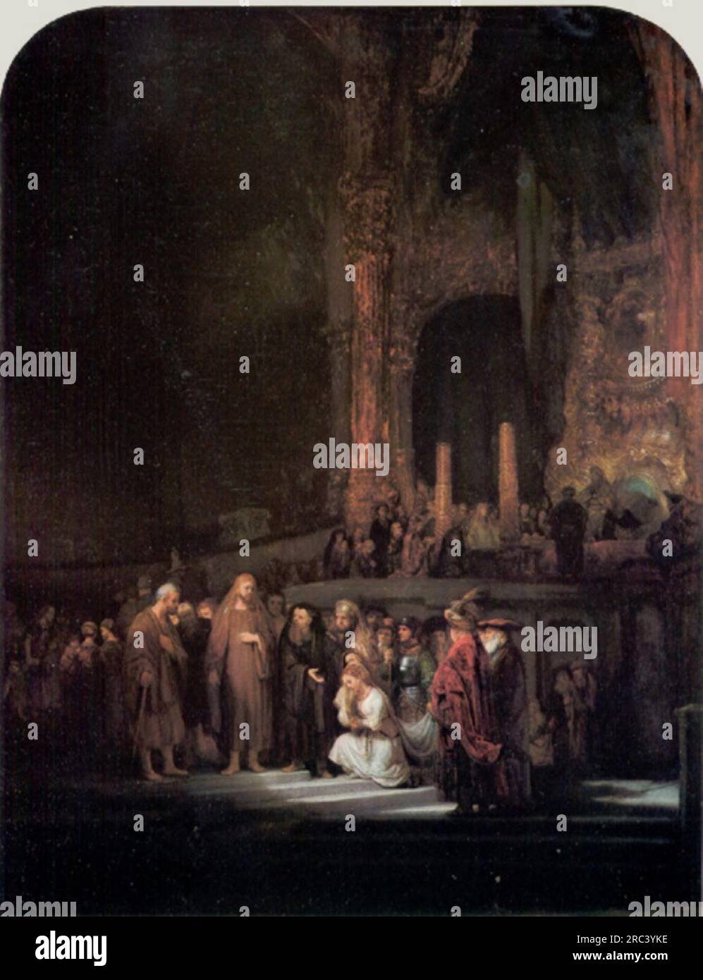 Rembrandt, the woman taken in adultery hi-res stock photography and ...