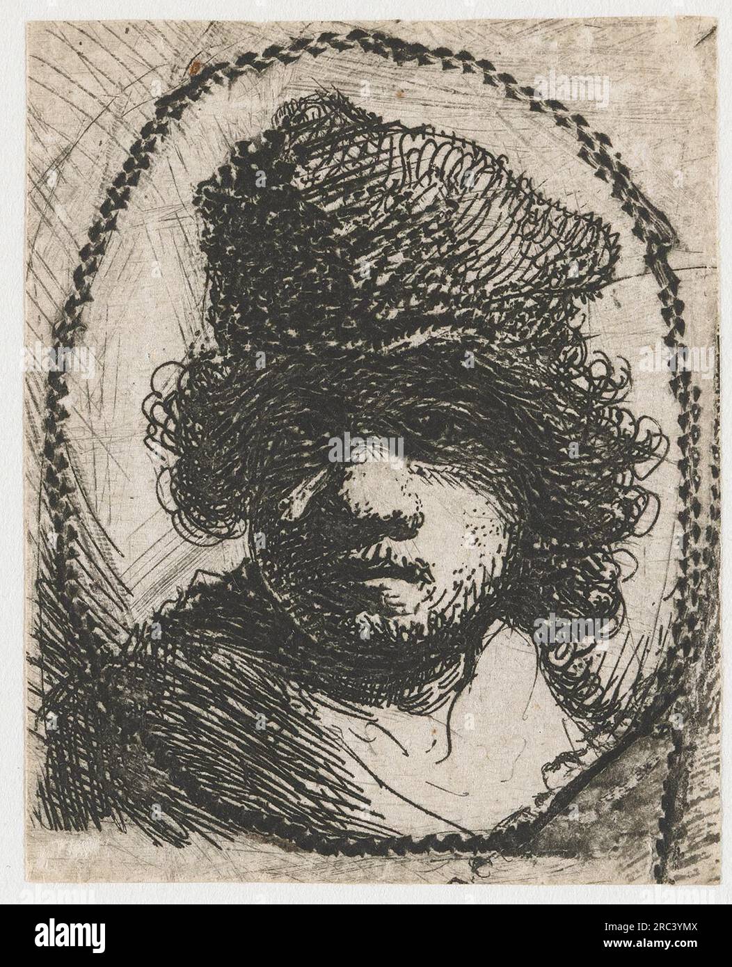Rembrandt portrait etching hi-res stock photography and images - Alamy