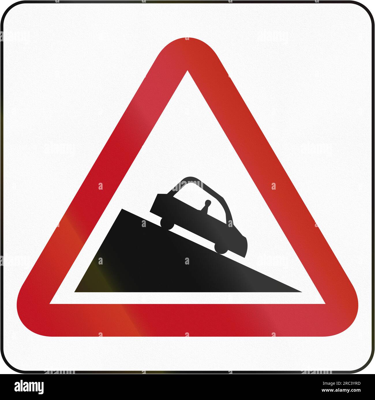 Bruneian warning sign about decline Stock Photo - Alamy