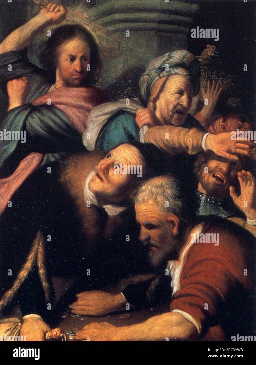 Christ Driving the Moneychangers from the Temple 1626 by Rembrandt ...