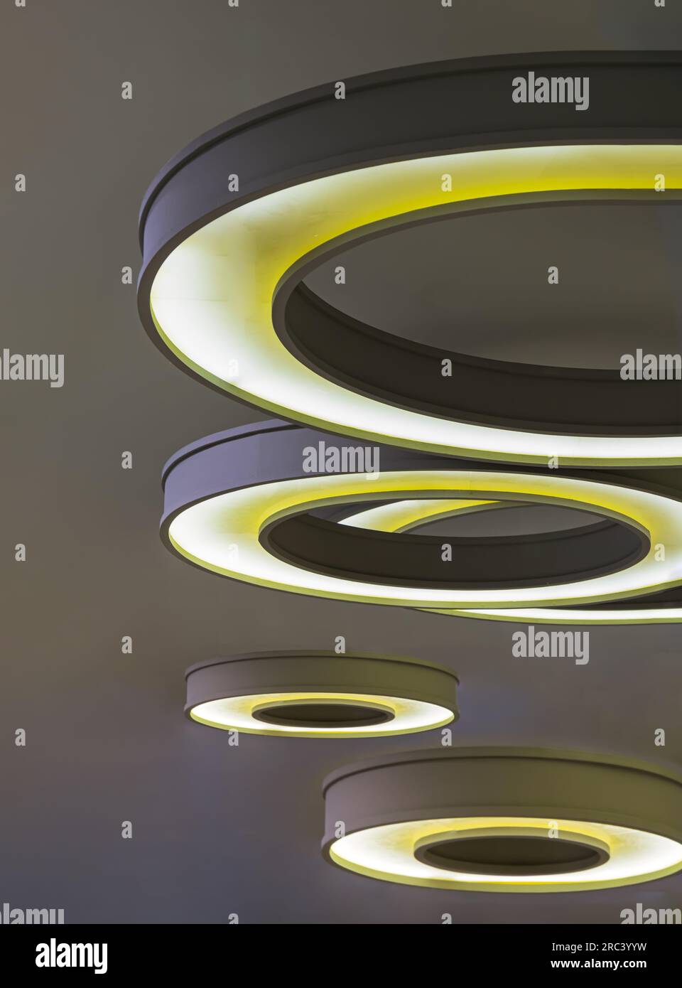 Bangkok, Thailand - Jul 25, 2023 - The Rounded ceiling mounted light ...