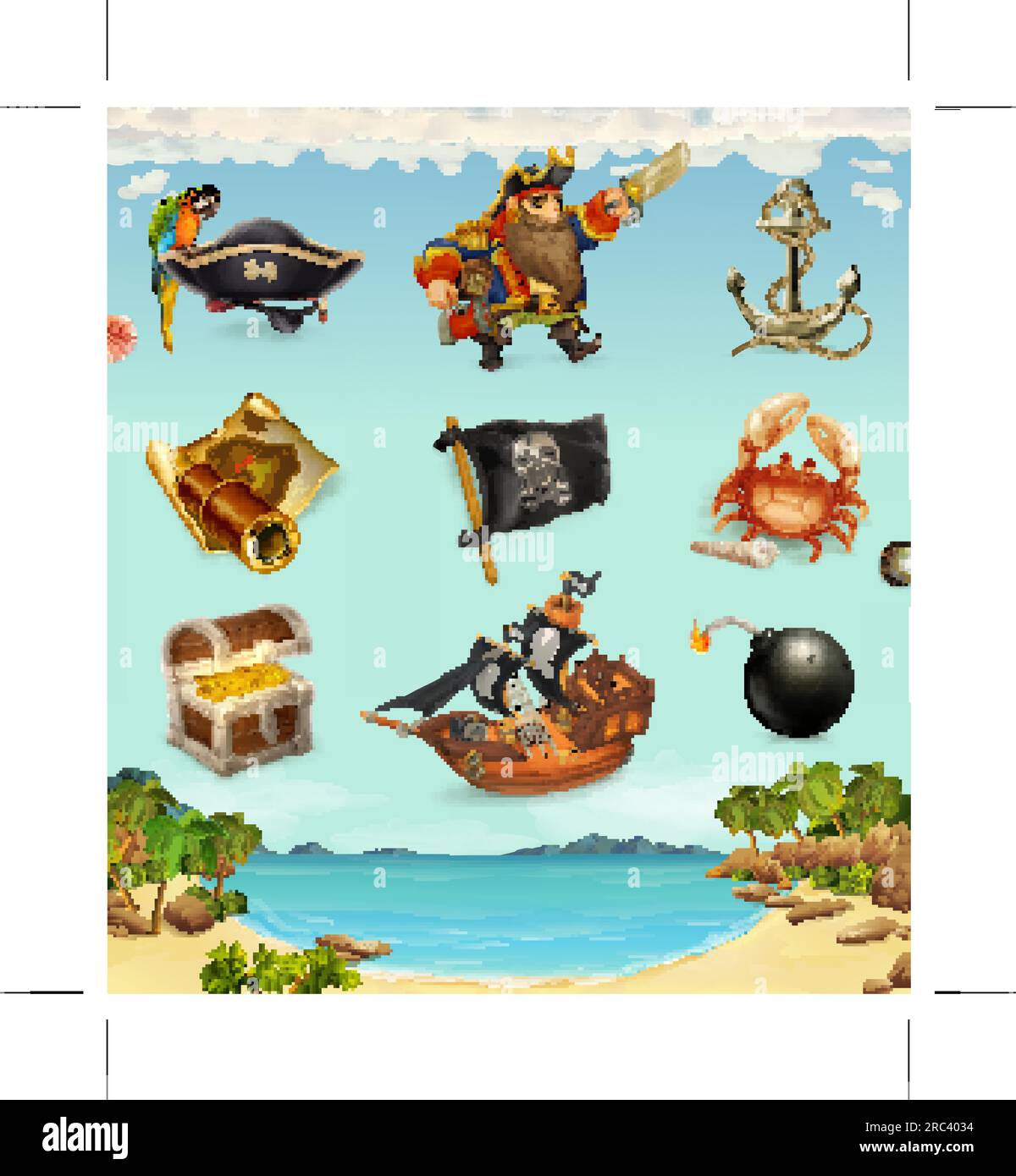 Jolly roger flag pirates flag Stock Vector Images - Alamy