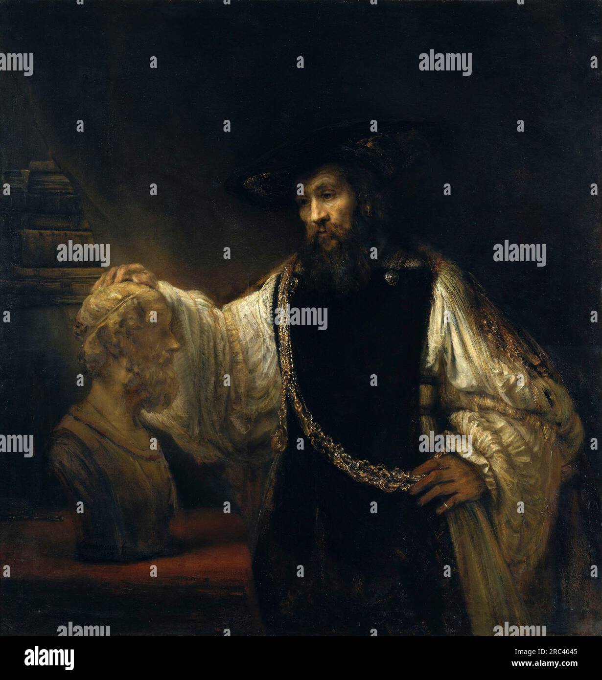 Aristotle with a Bust of Homer (Aristotle Contemplating a Bust of Homer ...