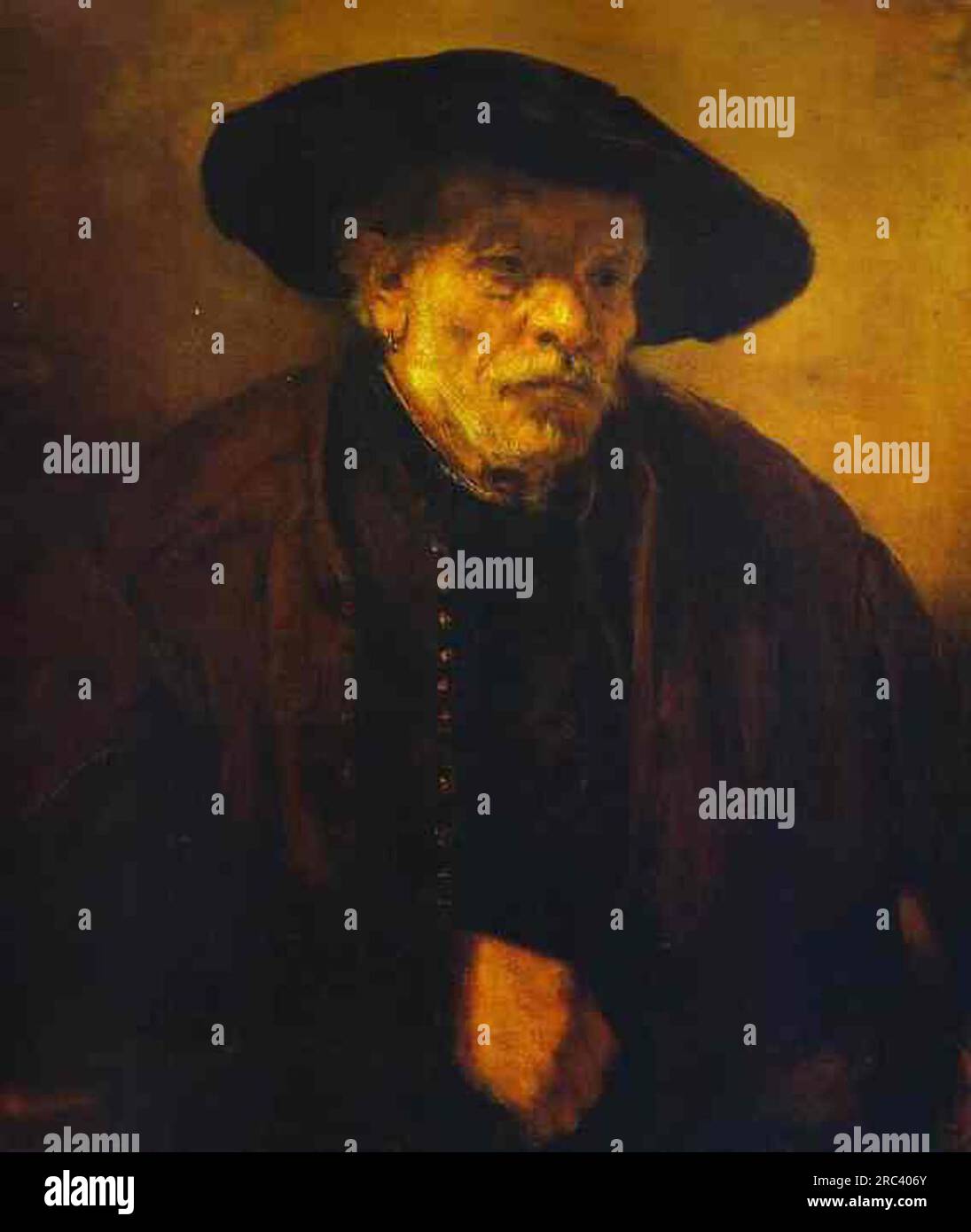 Portrait of Rembrandt's Brother, Andrien van Rijn 1654 by Rembrandt ...