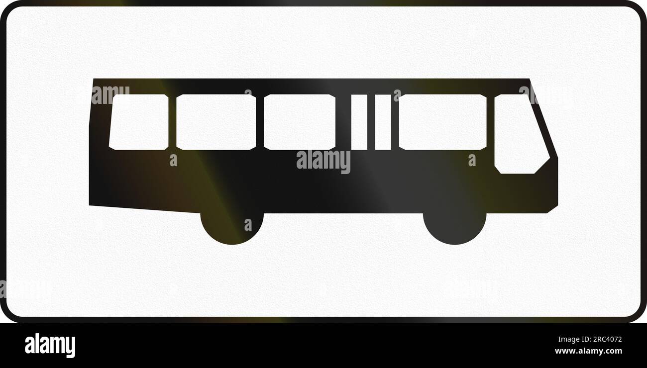 Polish traffic sign additional panel to specify the meaning of other ...