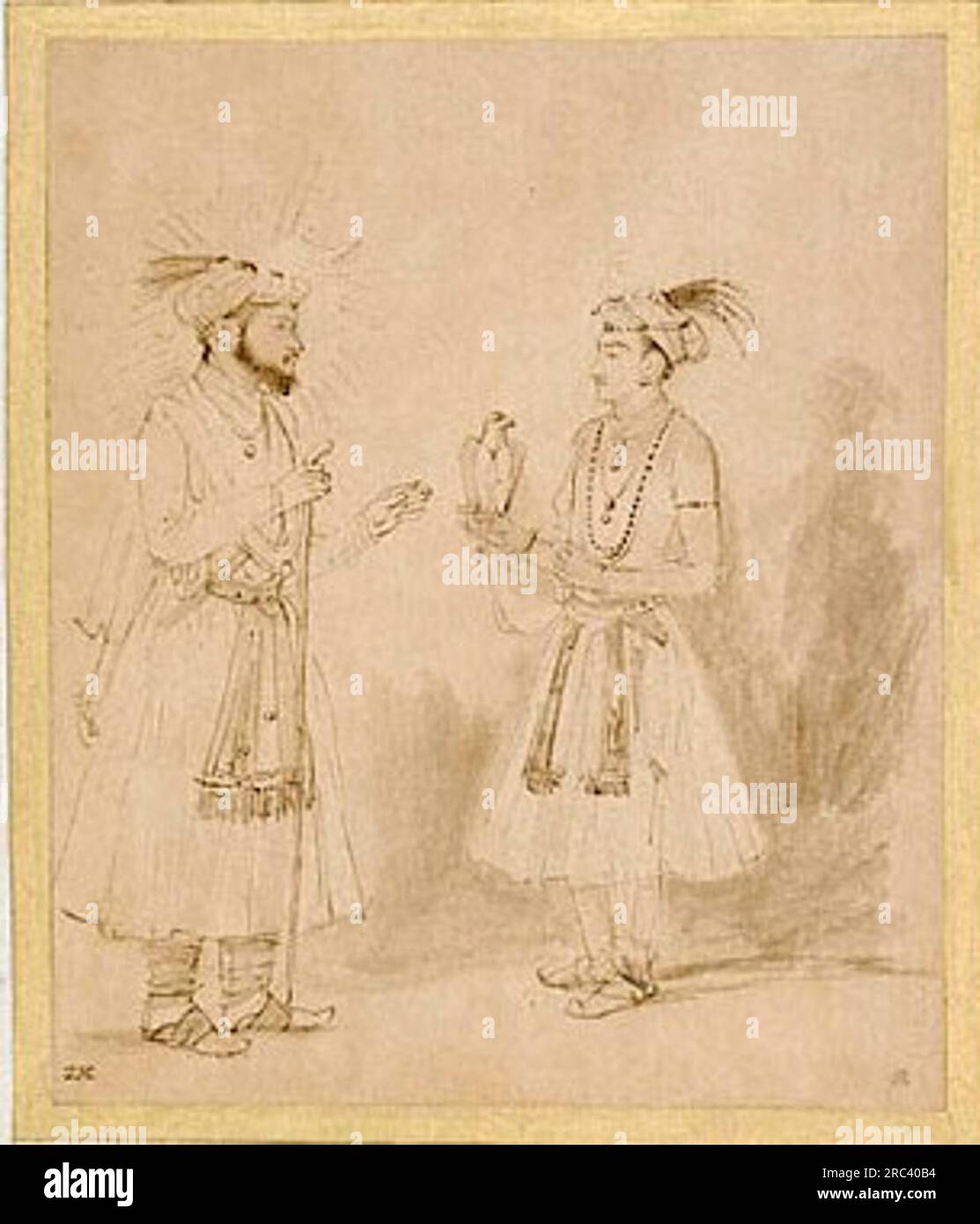 Shah Jahan and Dara Shikoh 1656 by Rembrandt Stock Photo - Alamy
