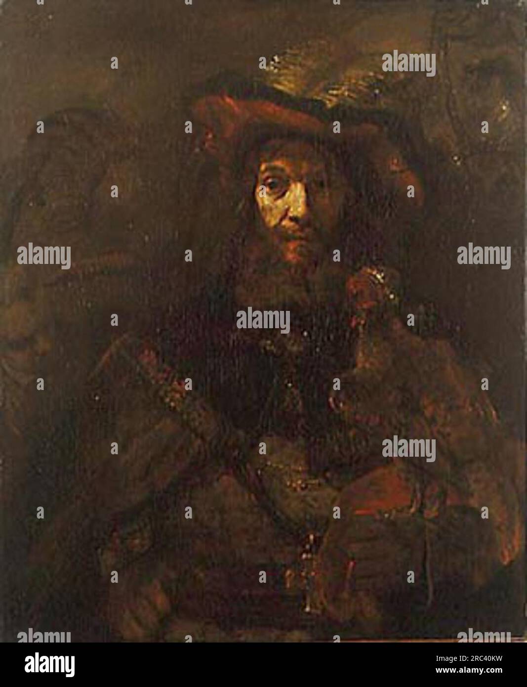 Golden knight painting hi-res stock photography and images - Alamy