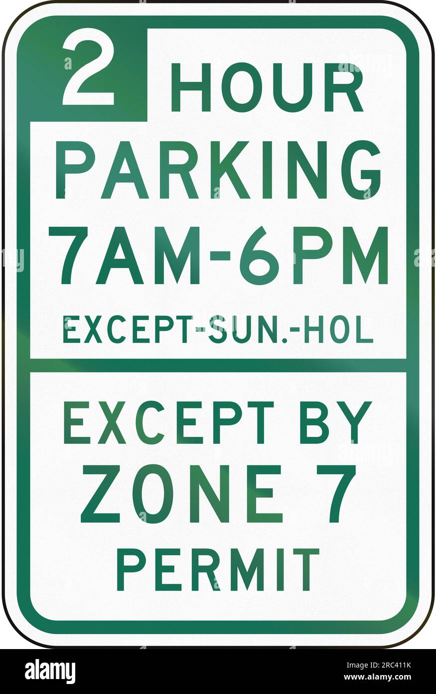 US traffic sign: Parking with time restrictions sign, Seattle Stock ...