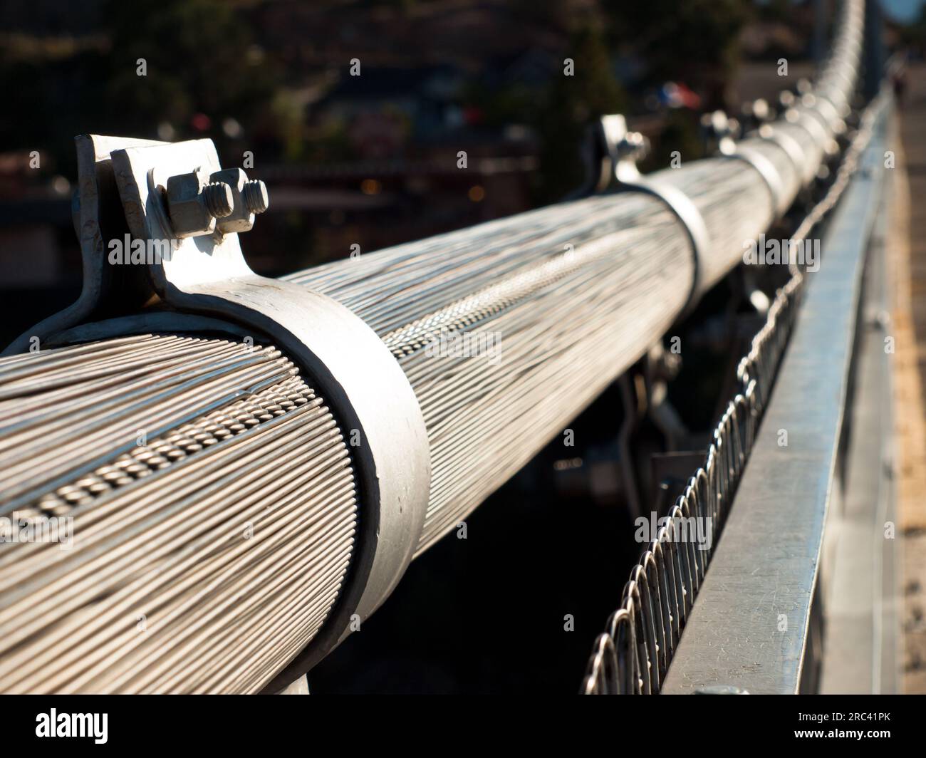 Suspension Bridge Cables Stock Photo - Alamy