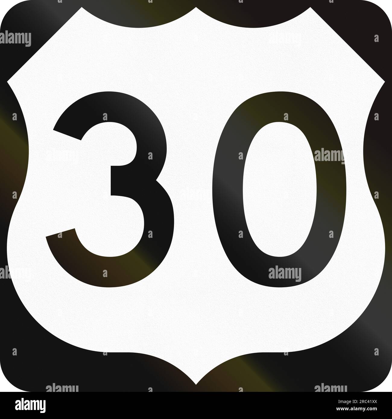US route shield with road number Stock Photo - Alamy