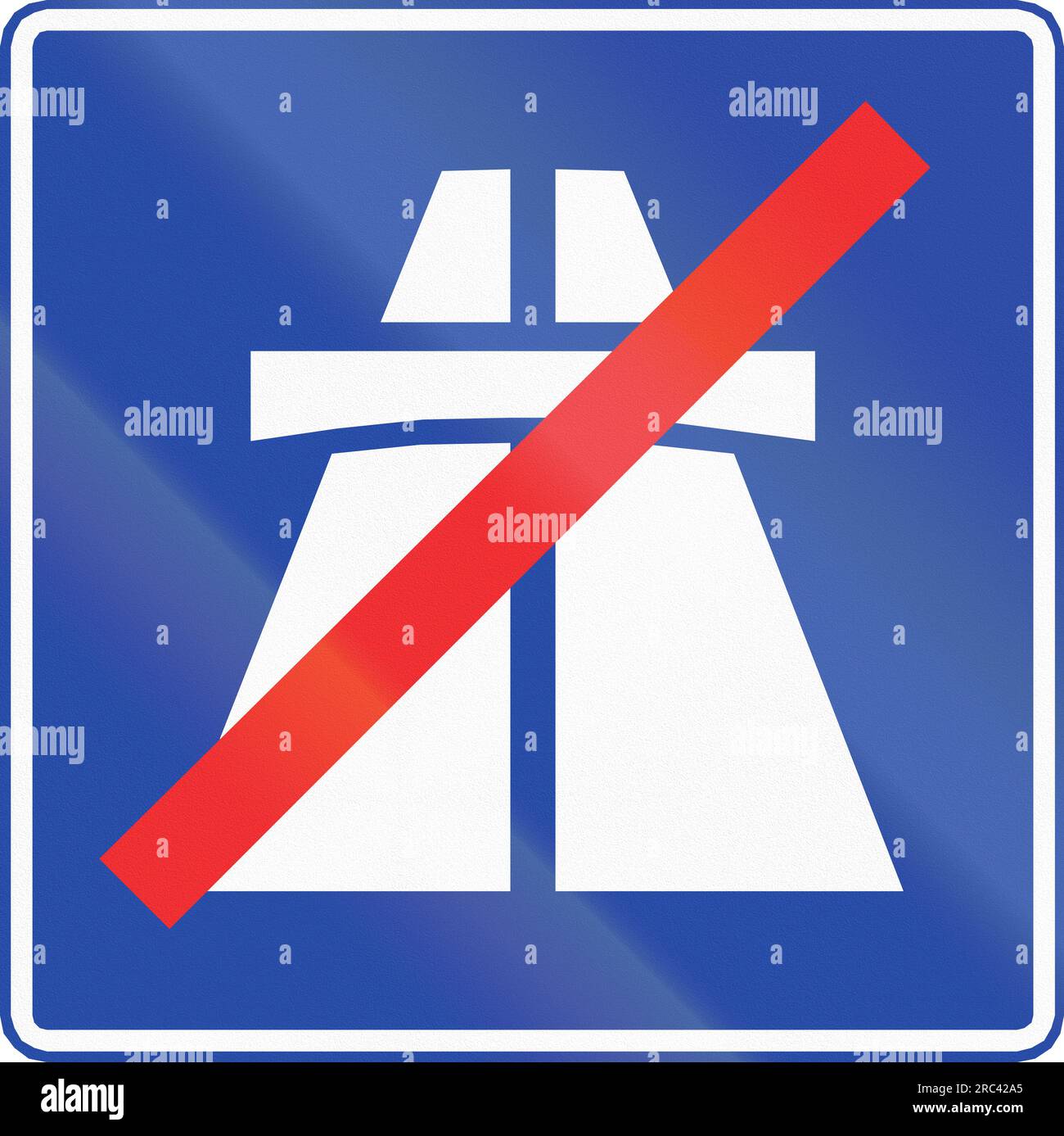 End of motorway regulations sign hi-res stock photography and images ...