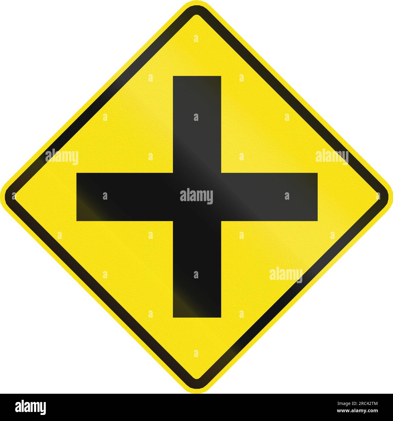 4 way intersection hi-res stock photography and images - Alamy