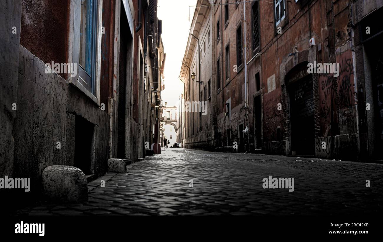 Roman street at sunrise hi-res stock photography and images - Alamy