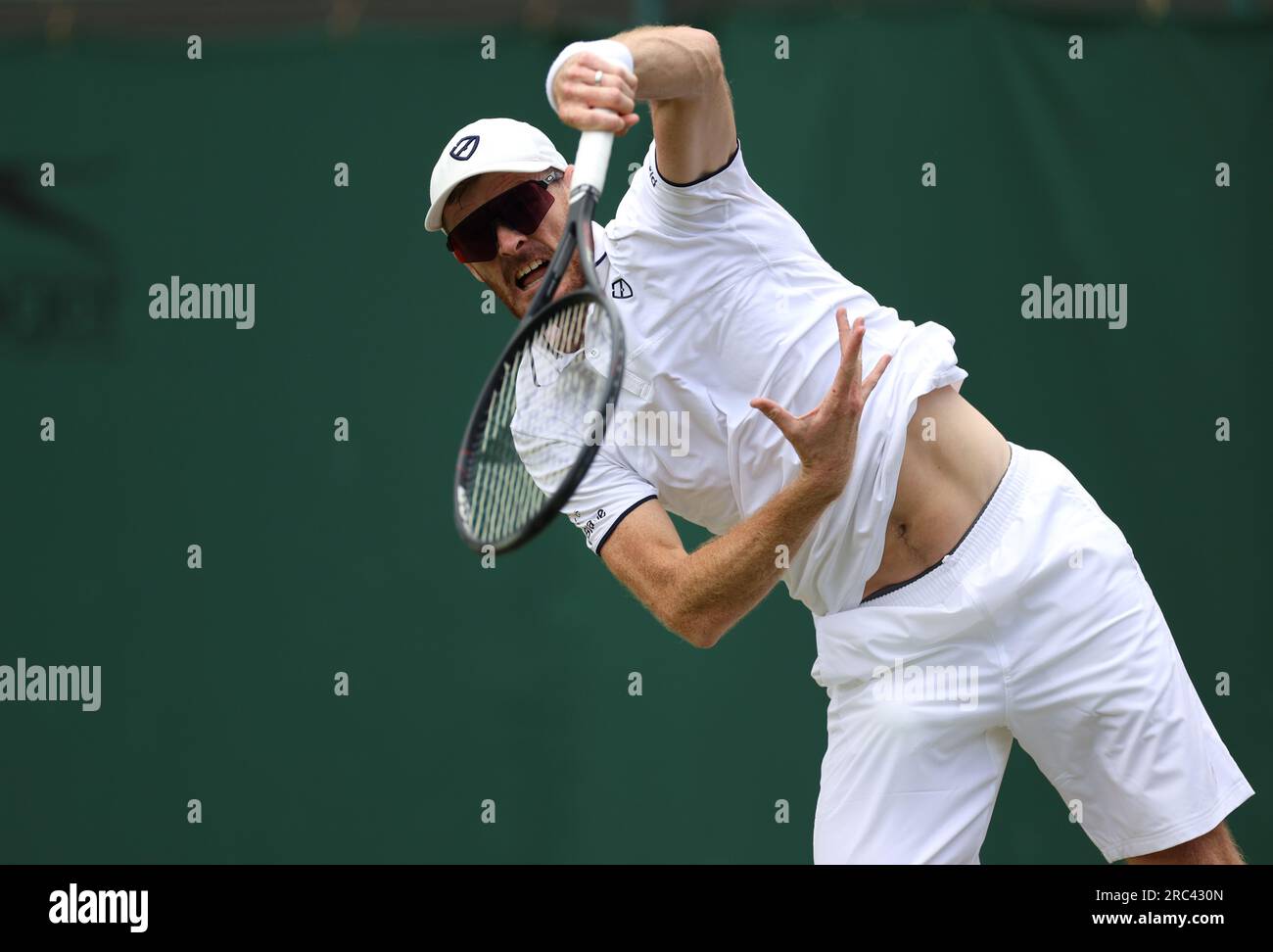 Jamie Murray and Michael Venus (not pictured) in action against Kevin ...