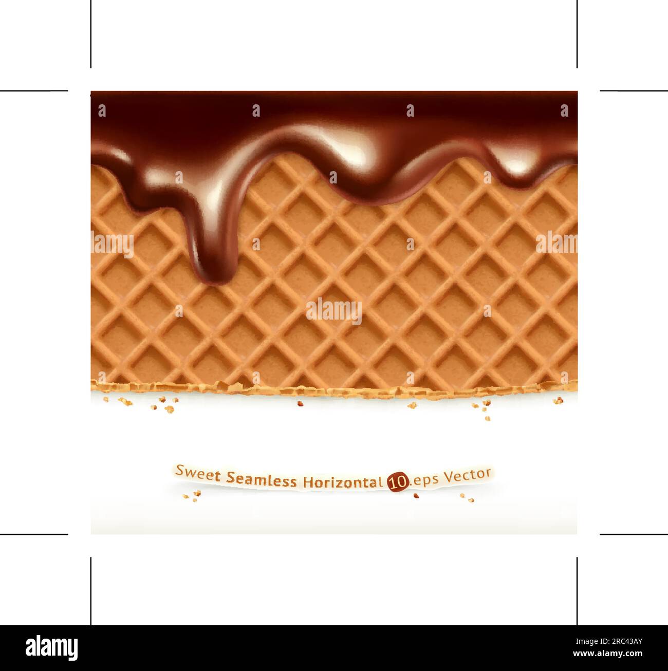 Waffles sweet vector vectors hi-res stock photography and images - Alamy