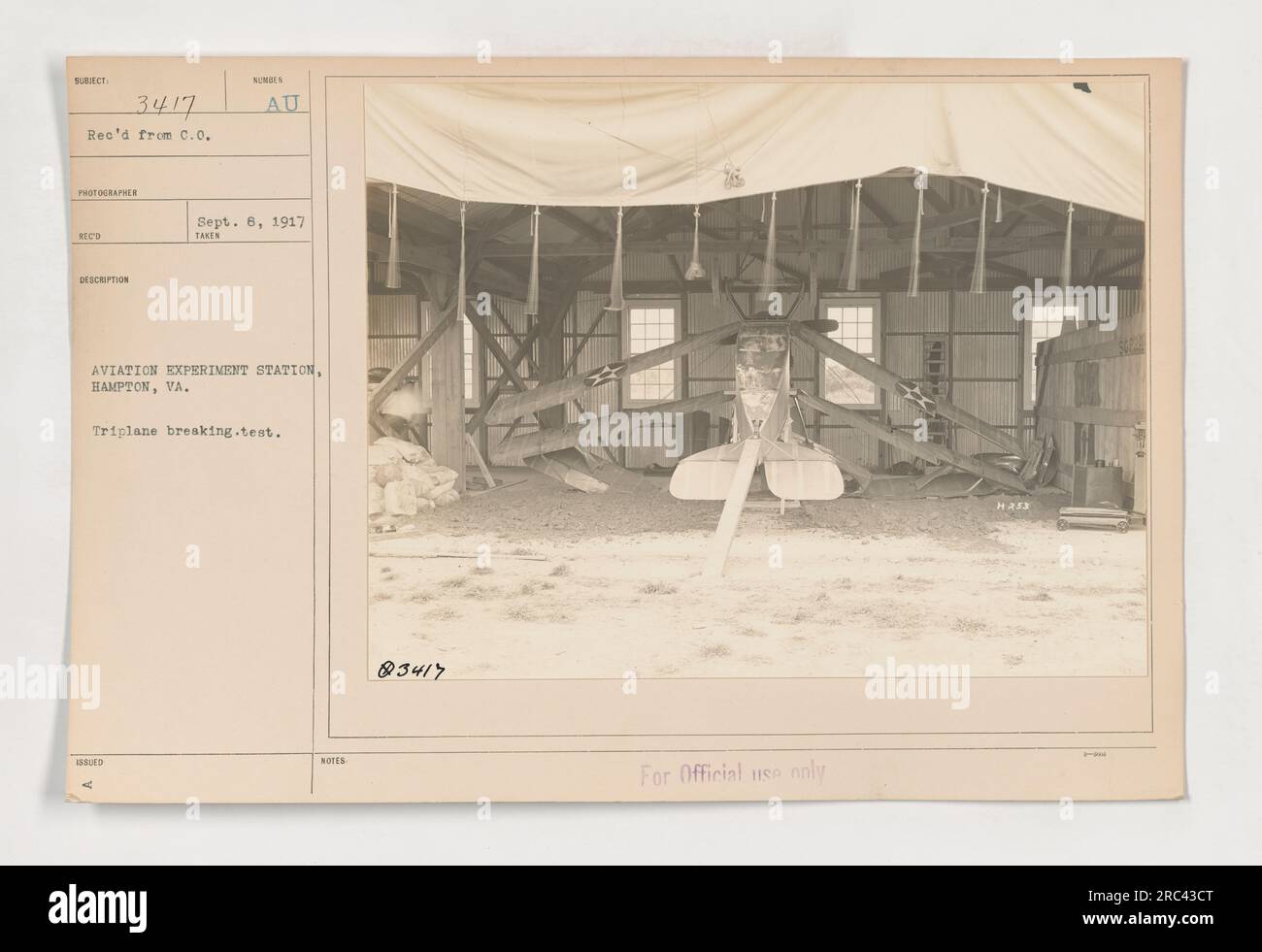 In this photograph, taken on September 8, 1917, at the Aviation ...