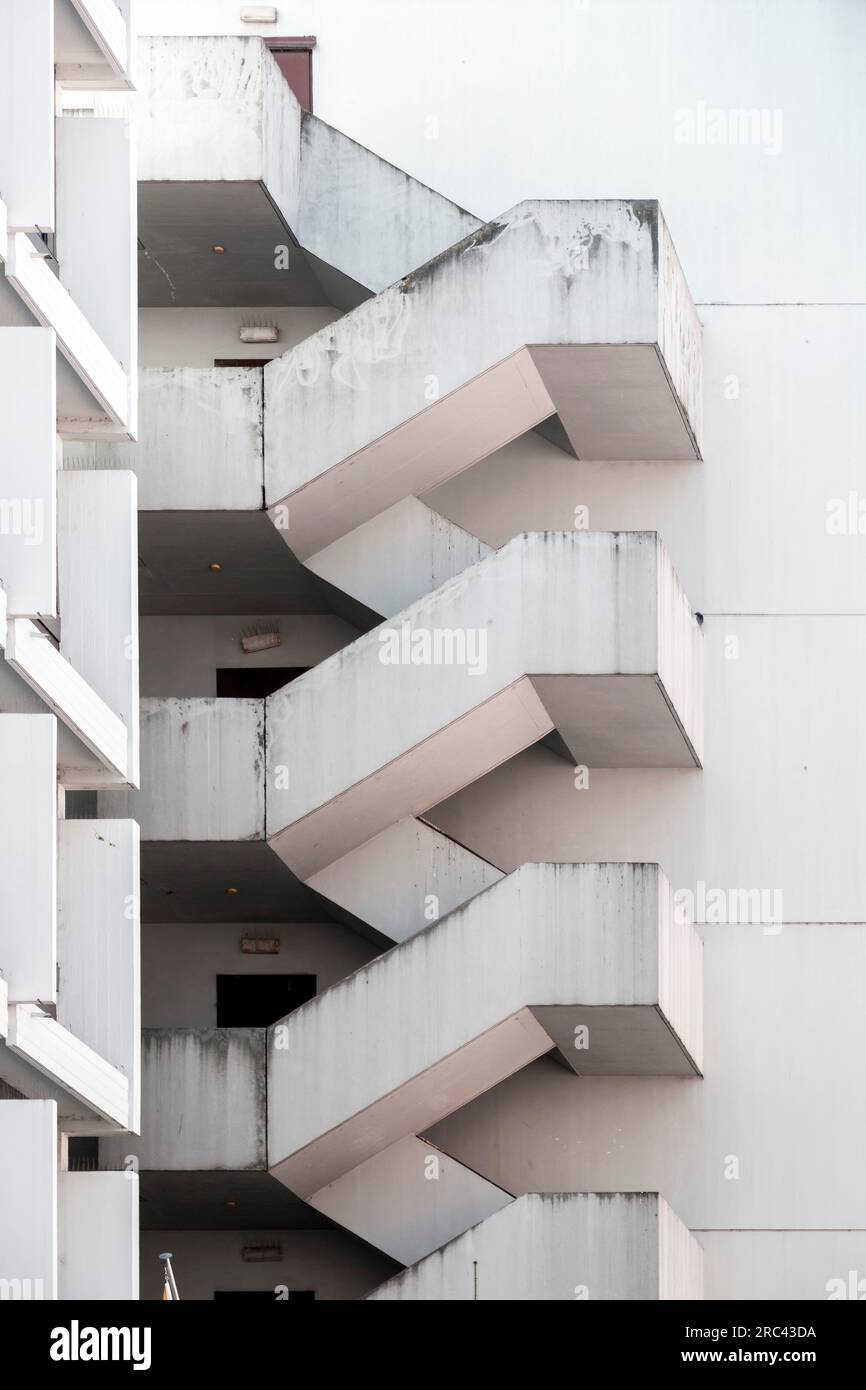Fire escape zig zag hi-res stock photography and images - Alamy