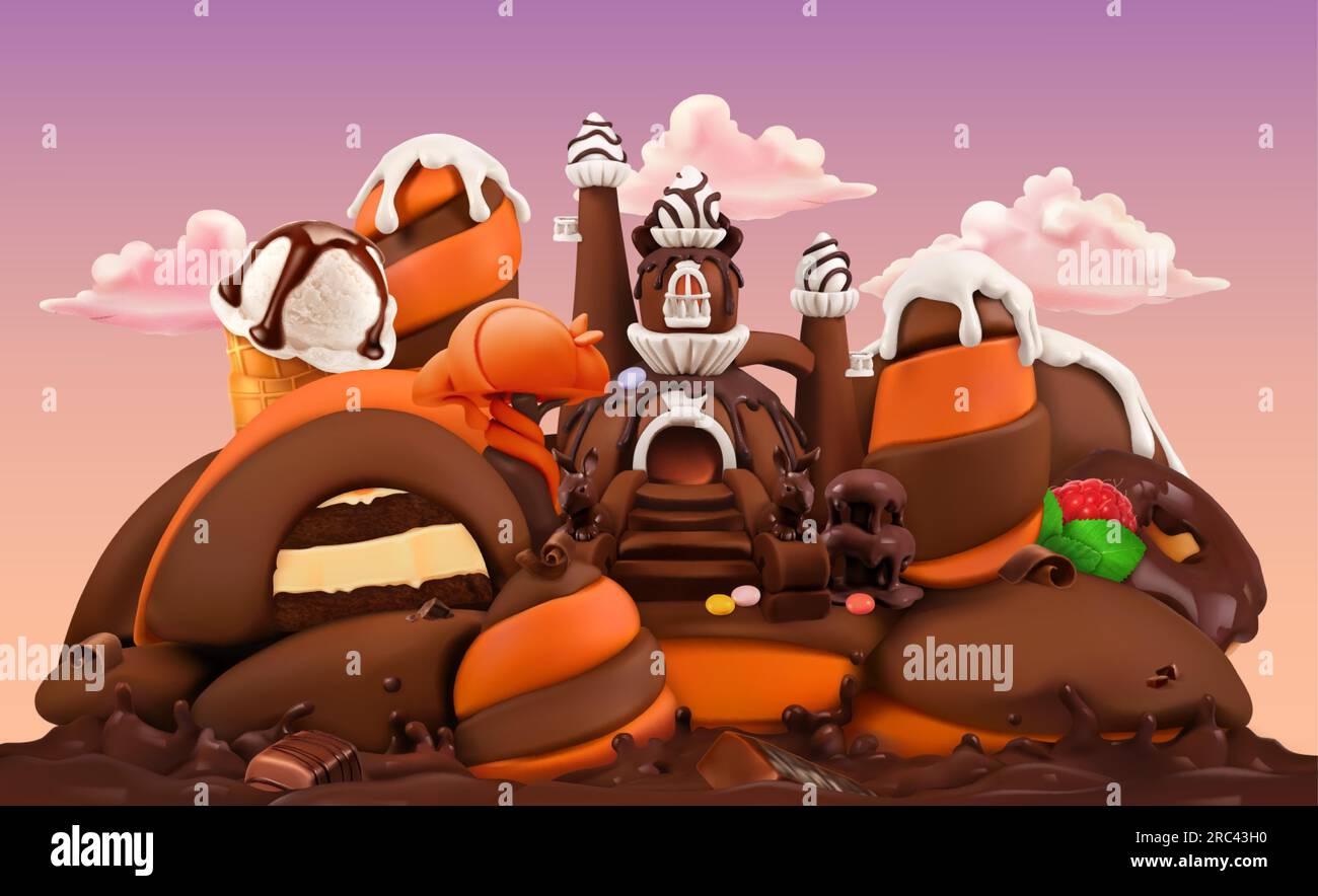 Fantasy chocolate factory hi-res stock photography and images - Alamy