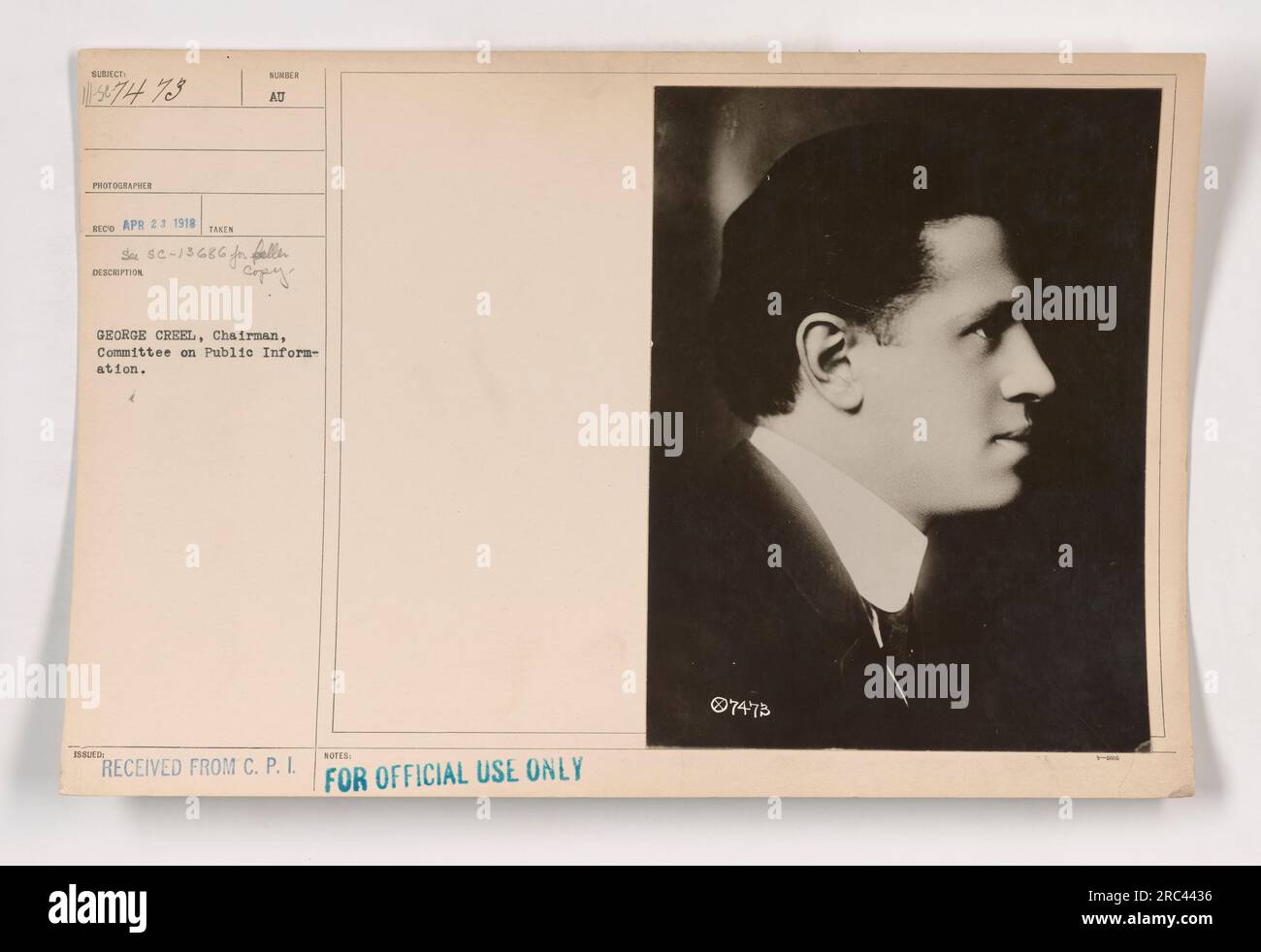 Photograph of george creel hi-res stock photography and images - Alamy
